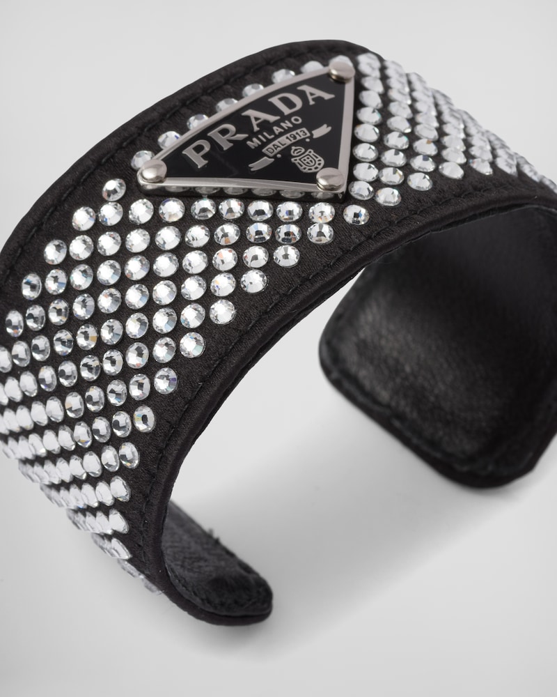Crystal Silk-satin Bracelet | PRADA