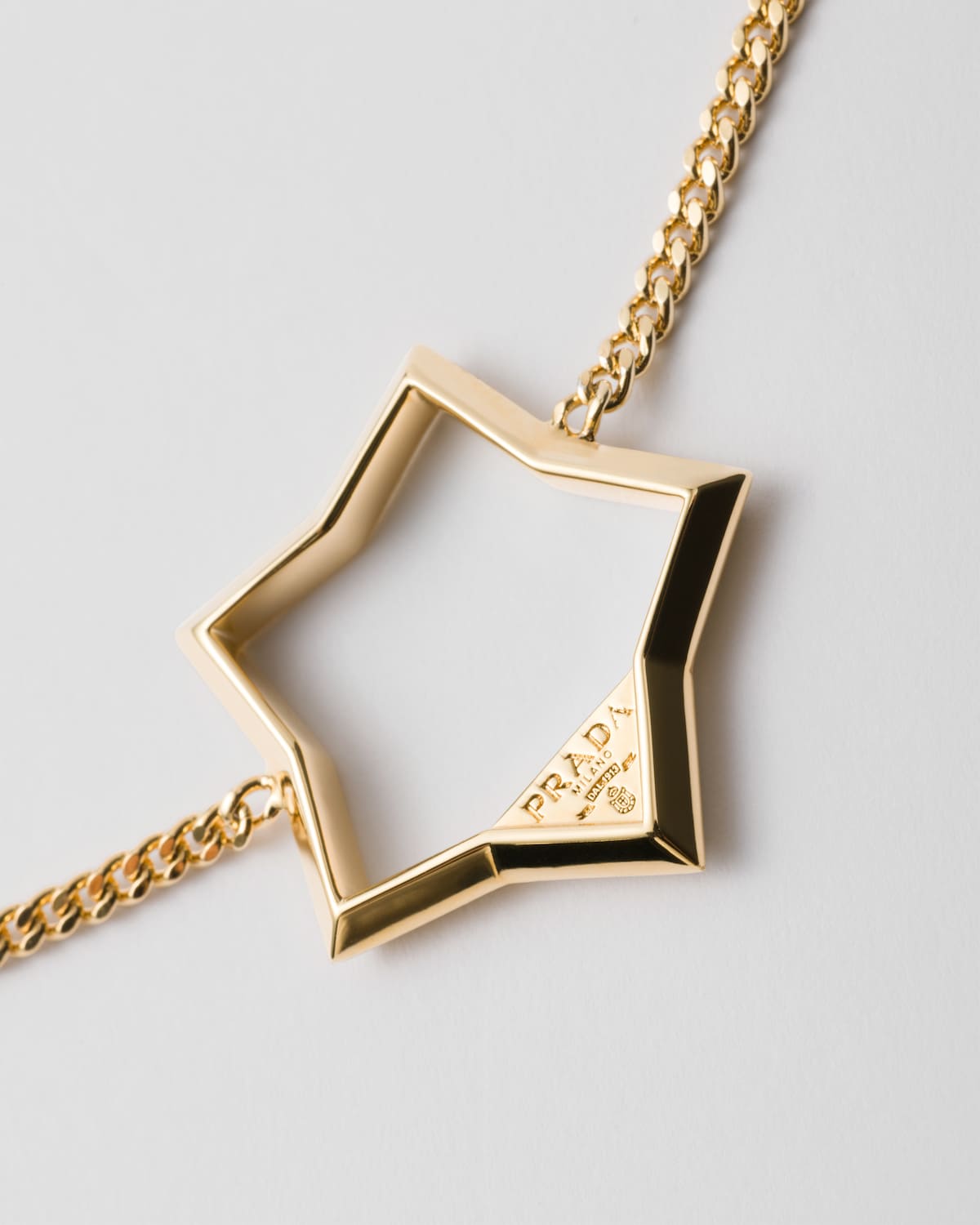 Gold Metal Necklace | PRADA - United States