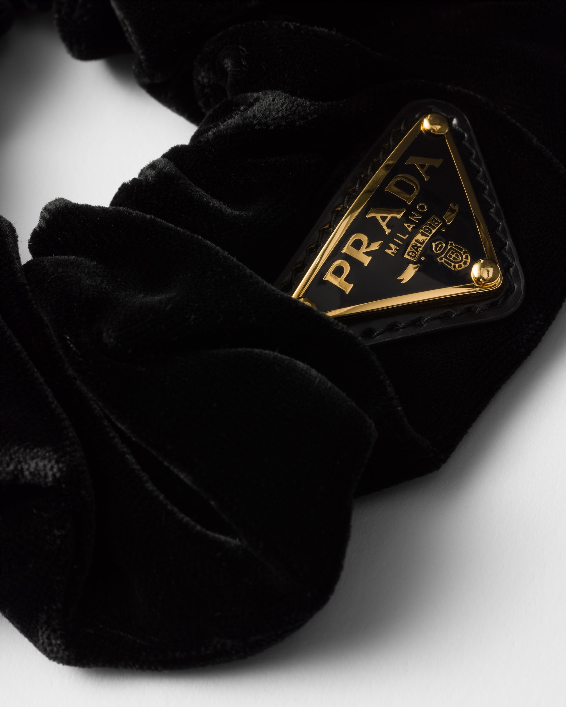 Black Velvet Scrunchie | PRADA