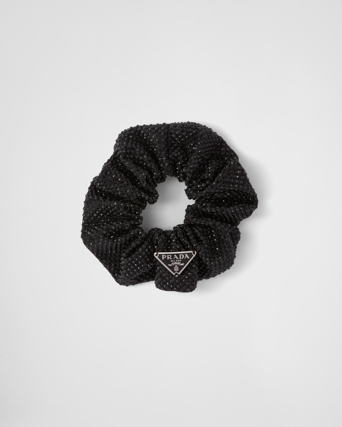 Black Satin Scrunchie | PRADA