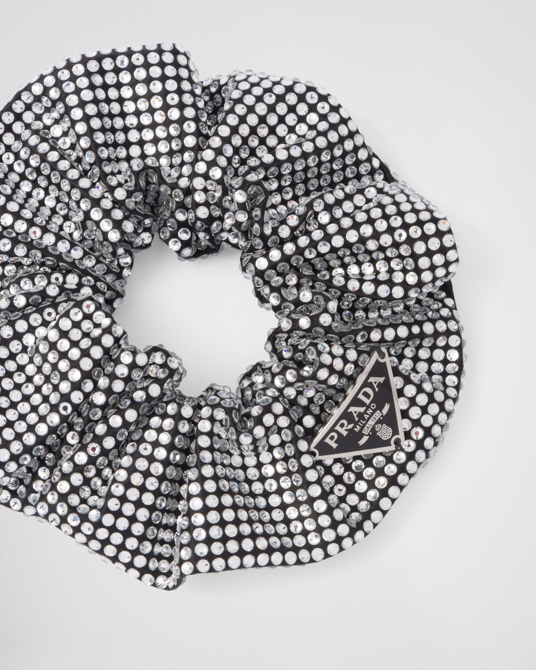 Crystal Satin Scrunchie | PRADA