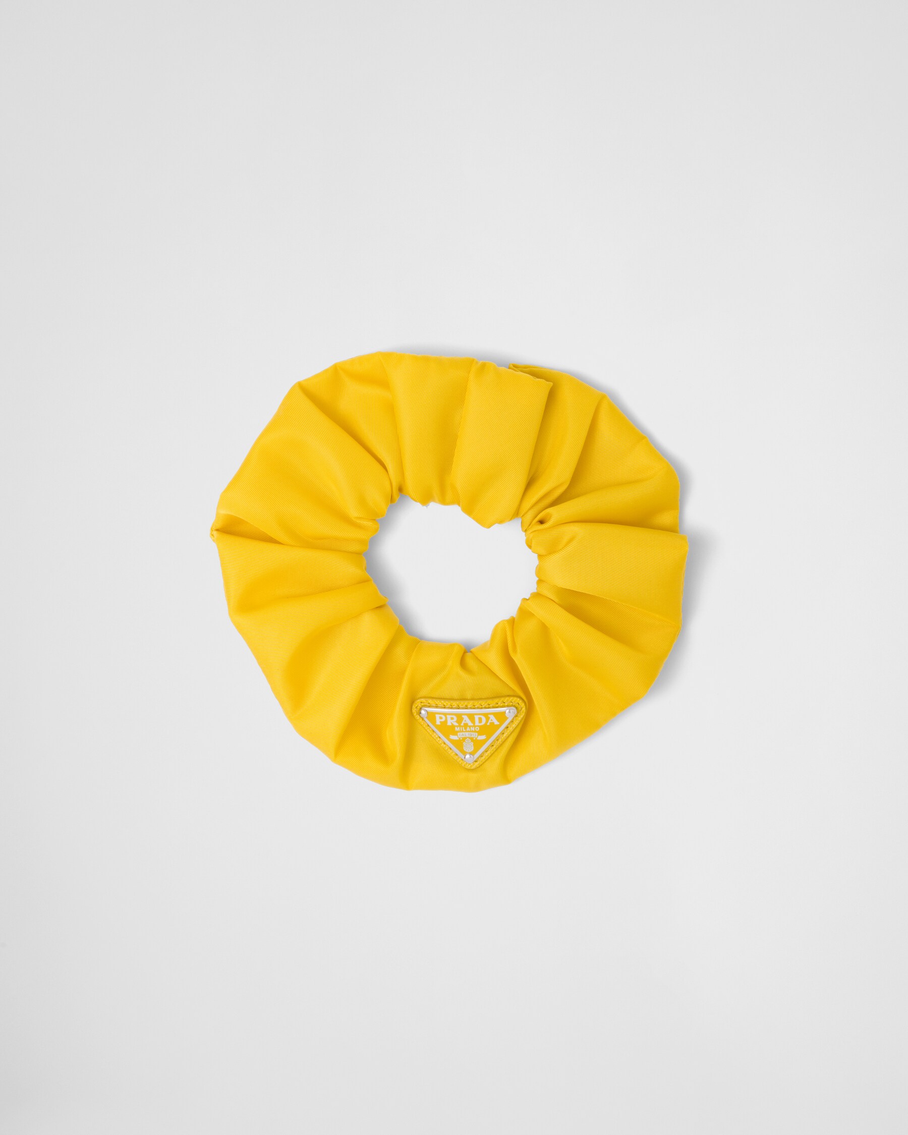 Yellow Re-nylon Scrunchie | PRADA
