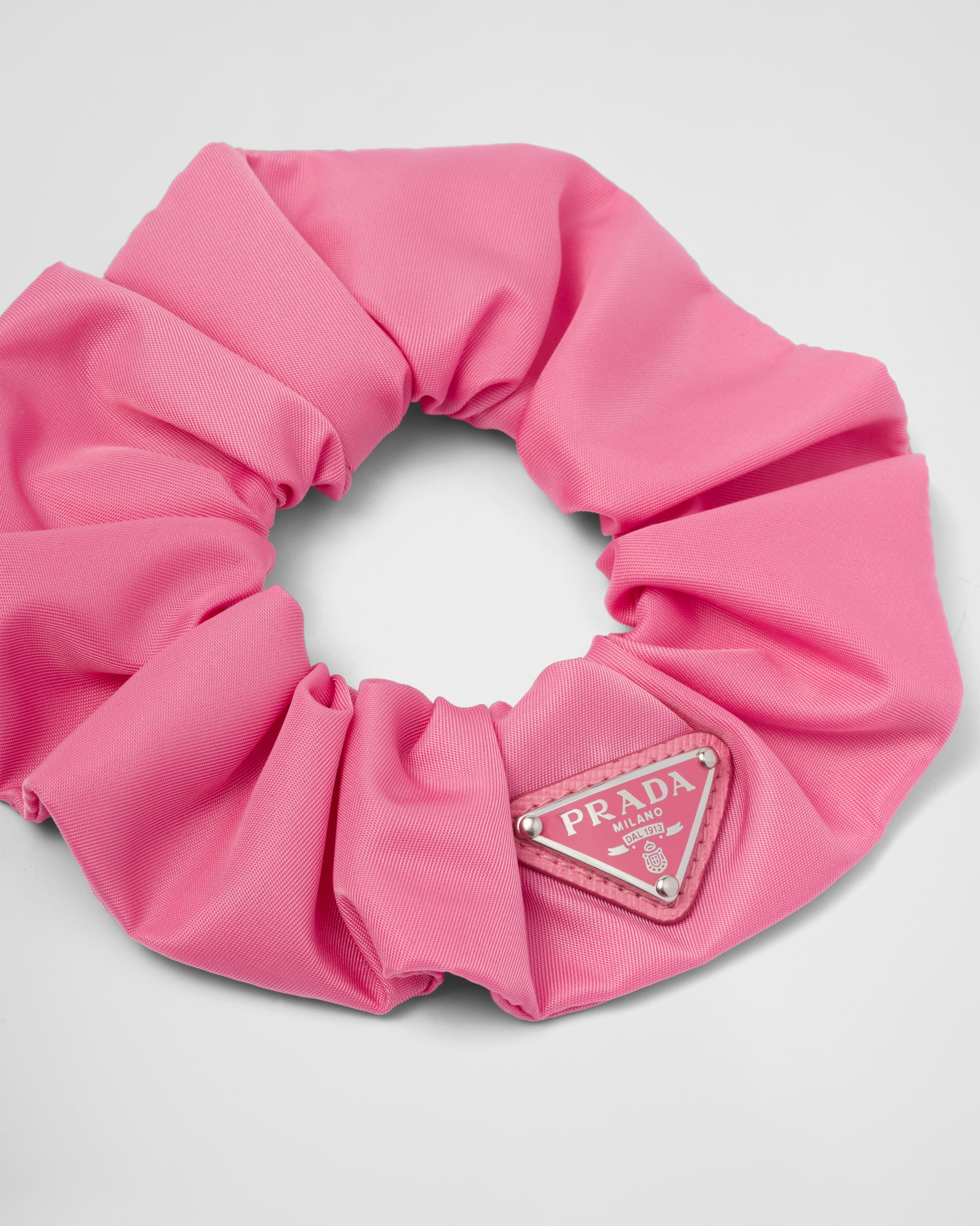 Begonia Pink Re-Nylon scrunchie | Prada