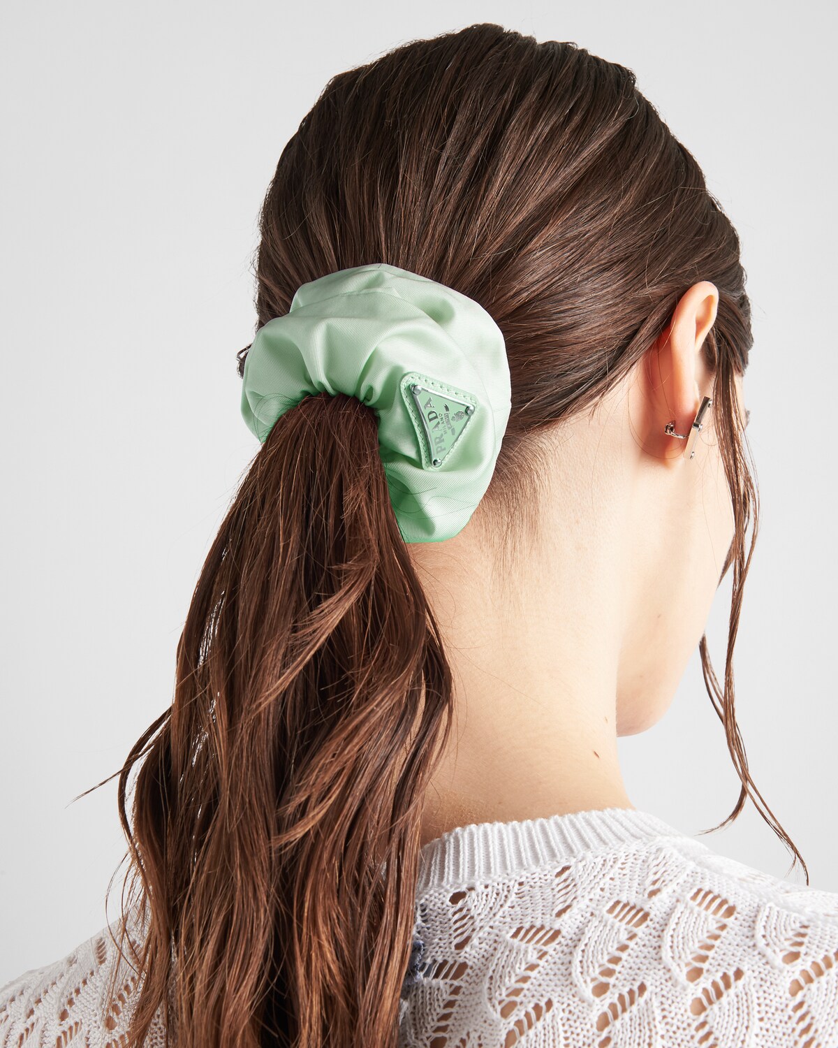 Aqua Re-nylon Scrunchie | PRADA