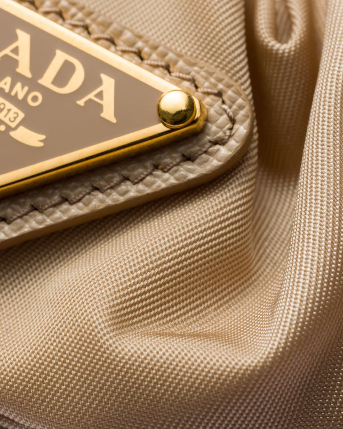 Cameo Beige Re-nylon Scrunchie | PRADA