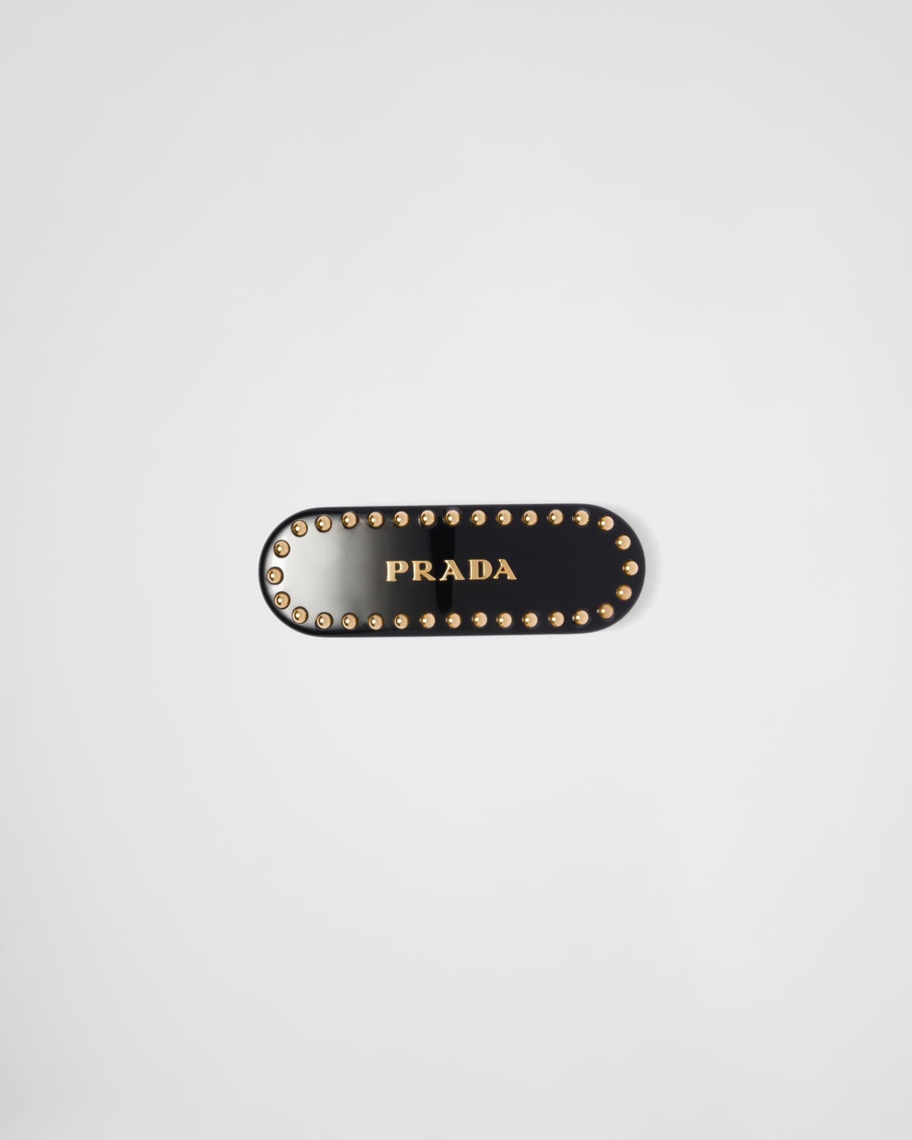Black Plex Hair Clip | PRADA