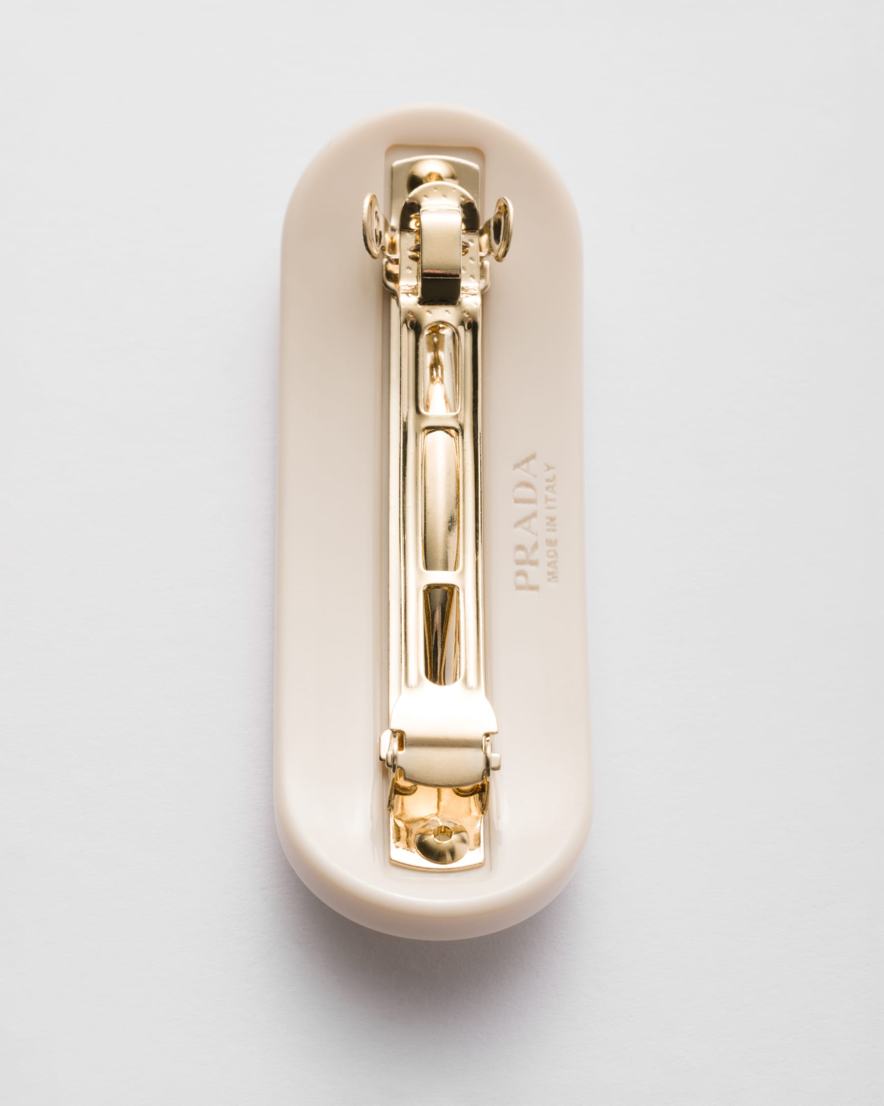Ivory Plex Hair Clip | PRADA