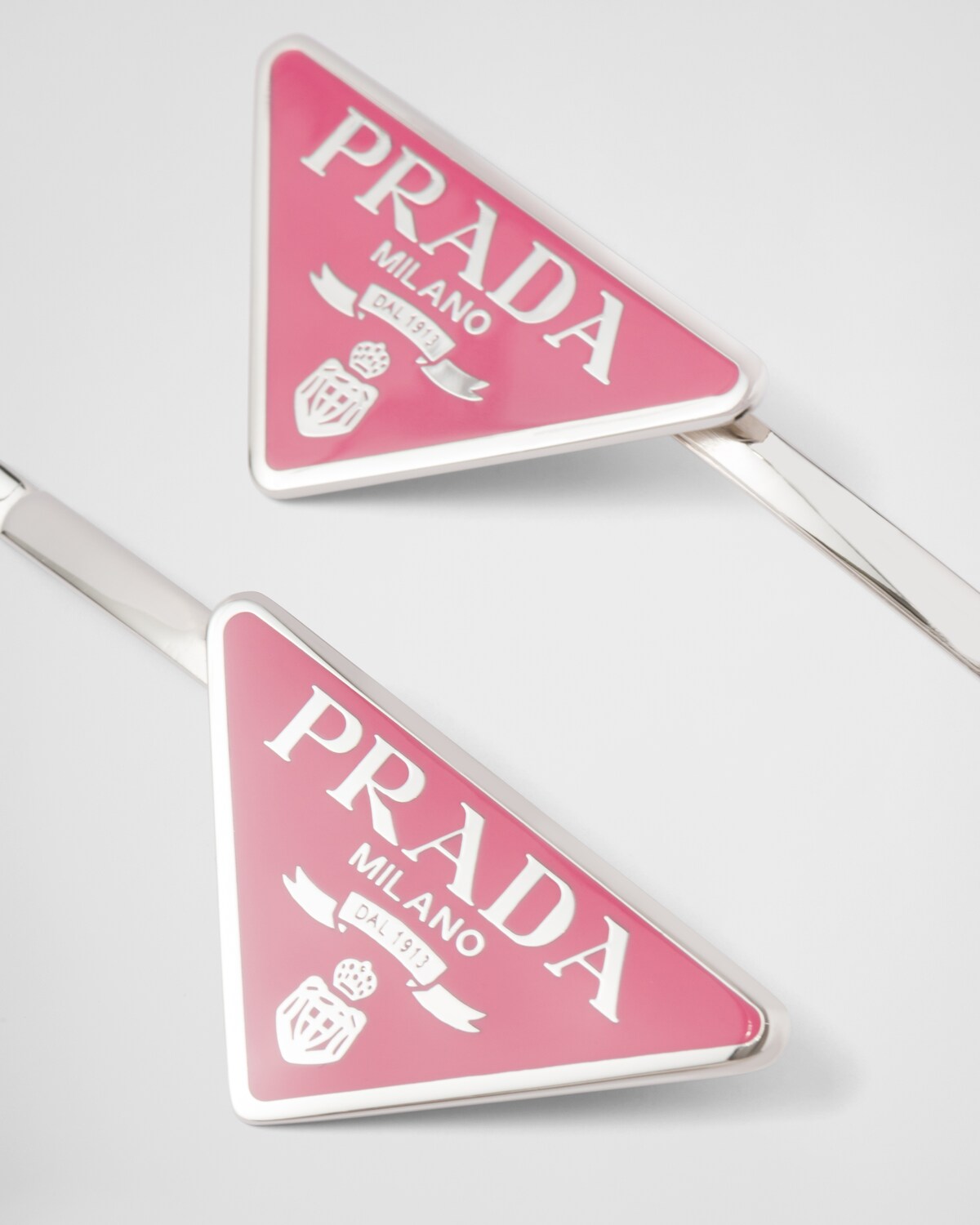 Petal Pink Metal Hair Clips | PRADA