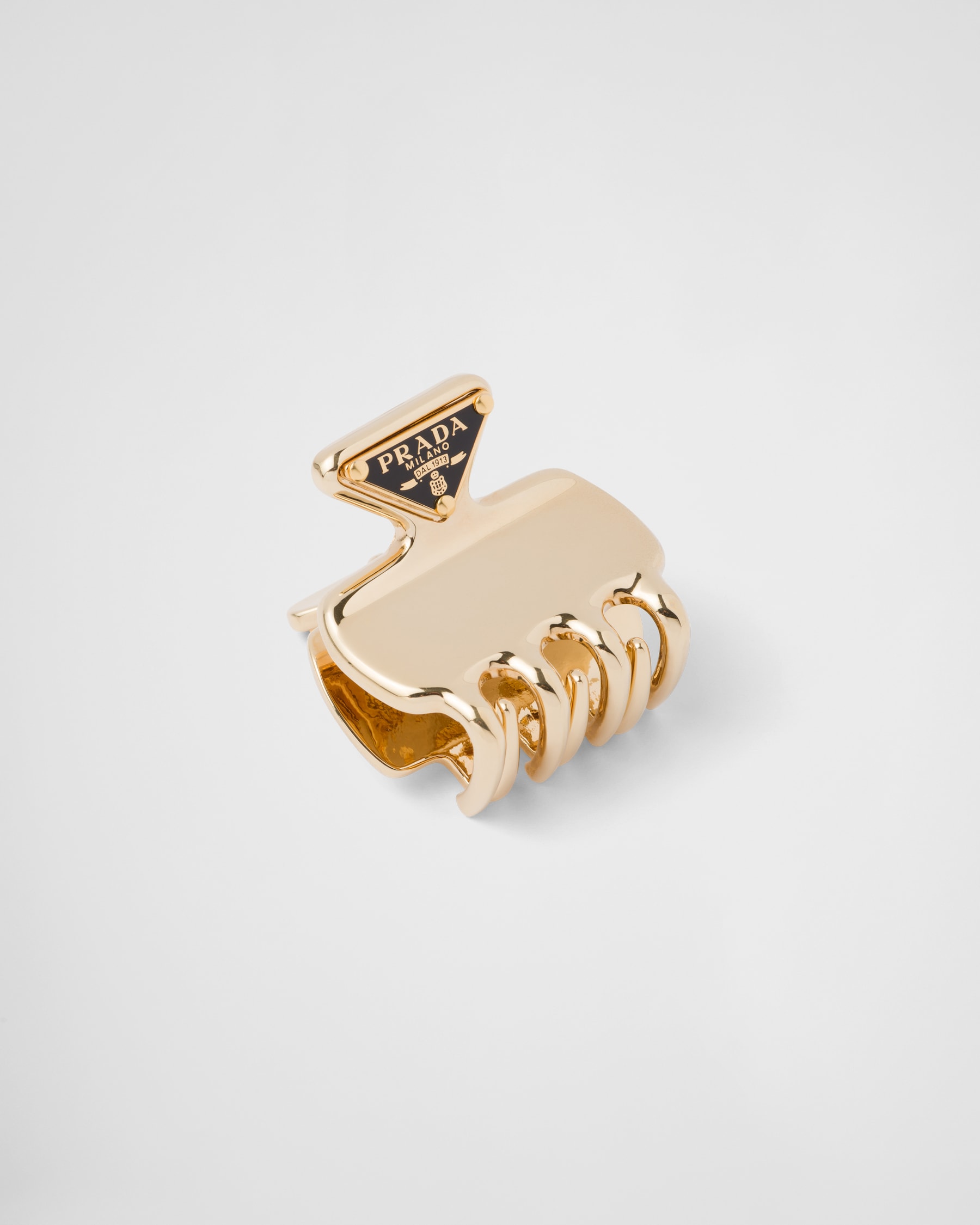 Gold Metal Hair Clip | PRADA
