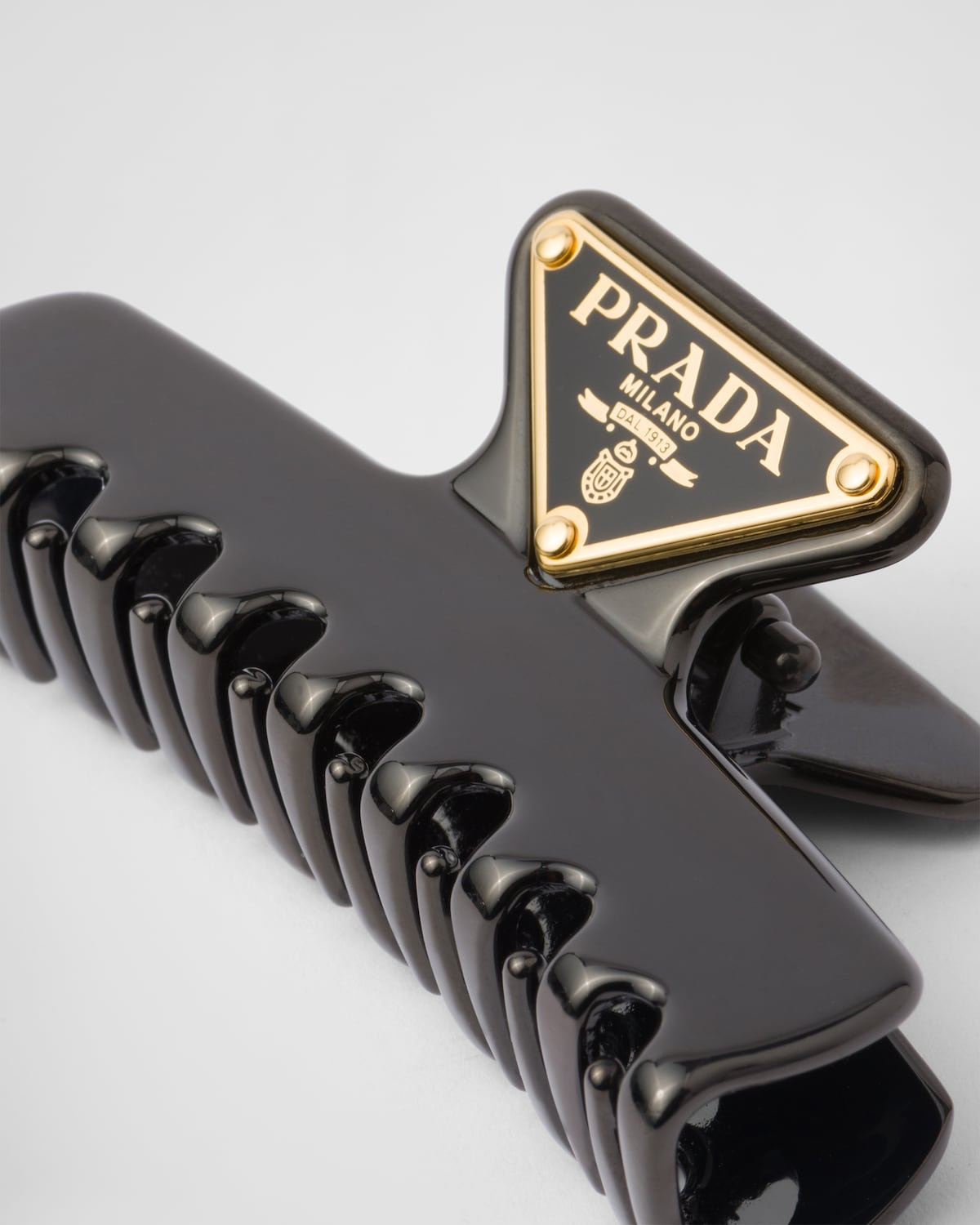 Black Metal Claw Clip | PRADA