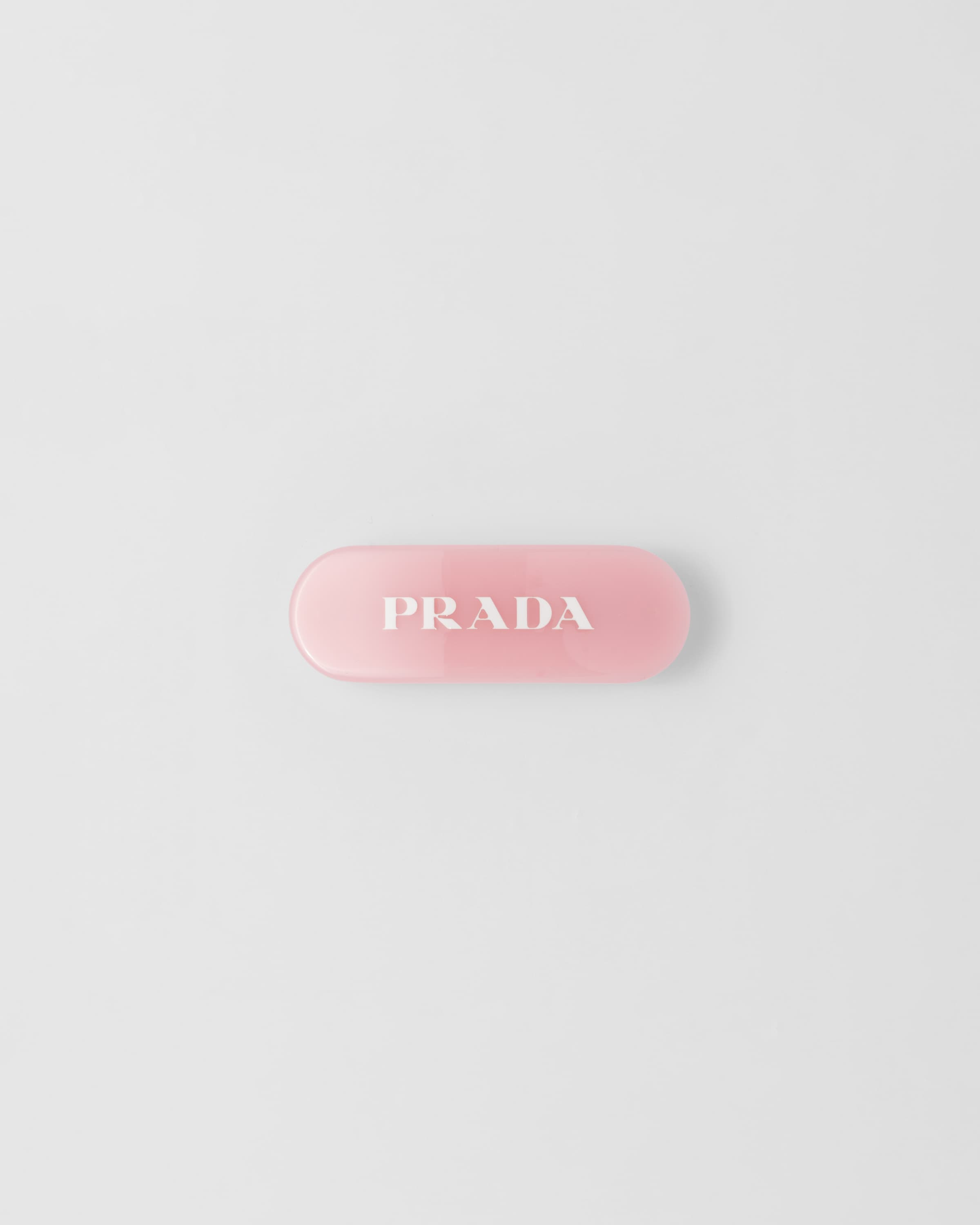 Prada Logo-print Hair Clip In Pink | ModeSens