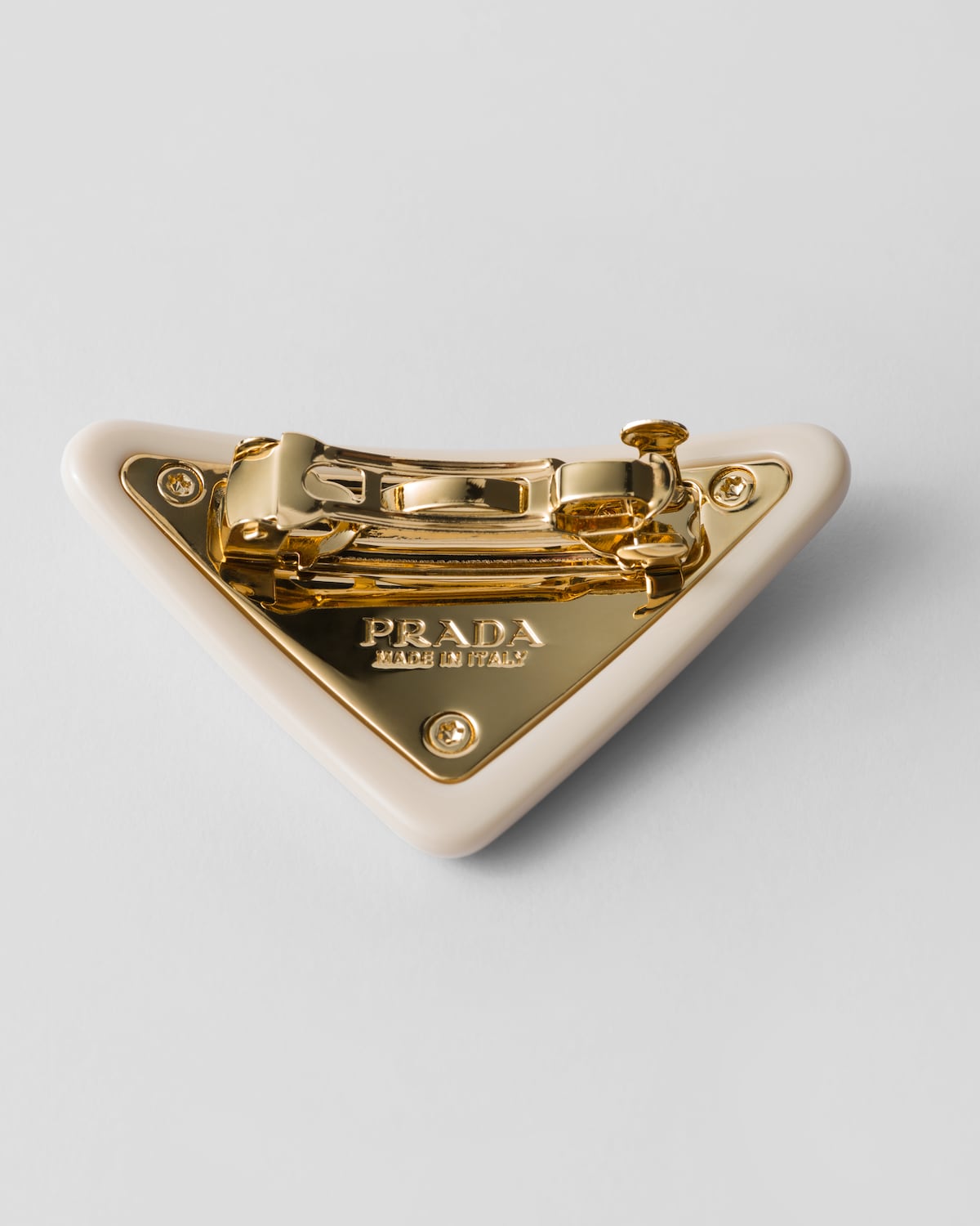 Ivory Plexiglas Hair Clip | PRADA