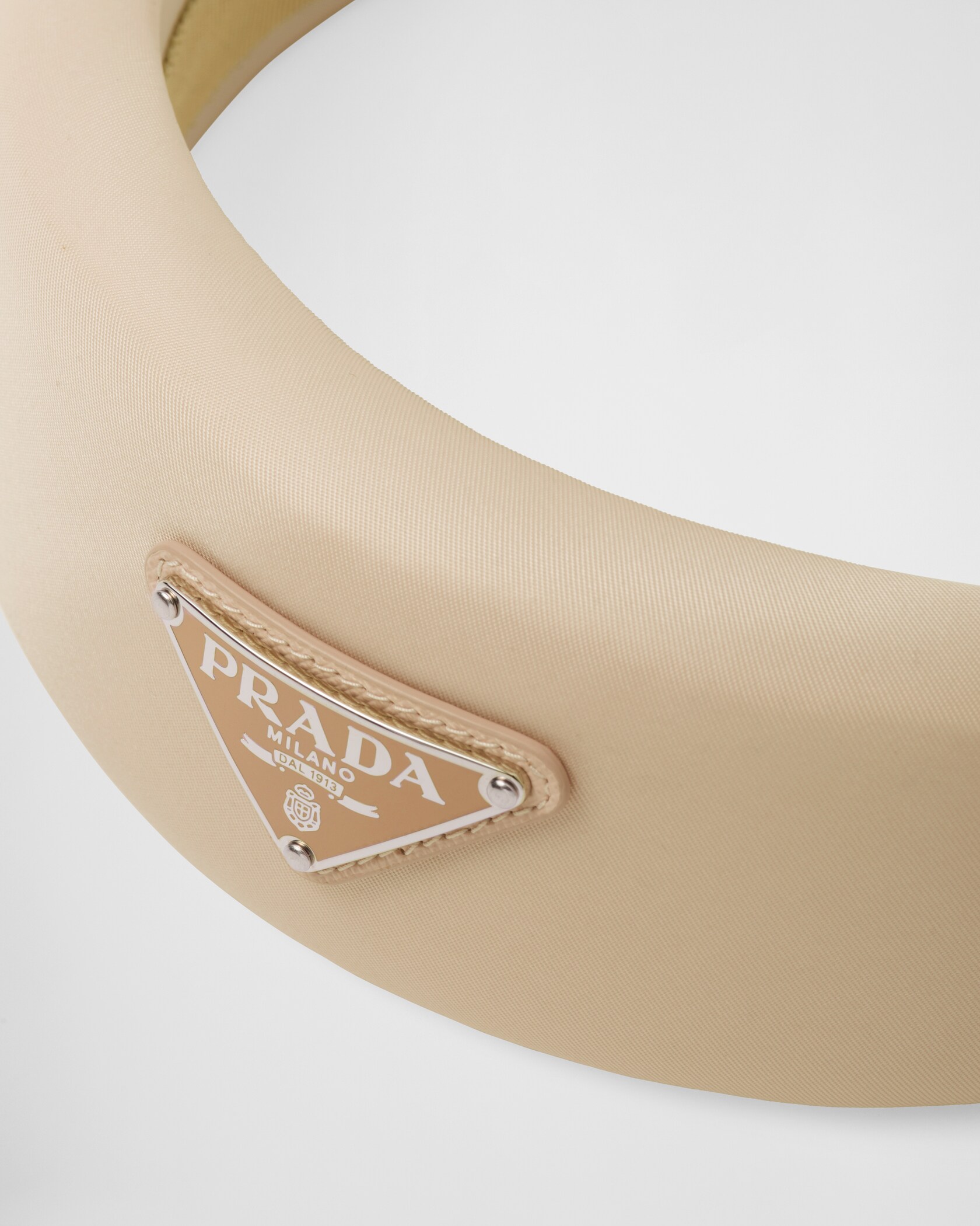 Desert Beige Re-nylon Headband | PRADA