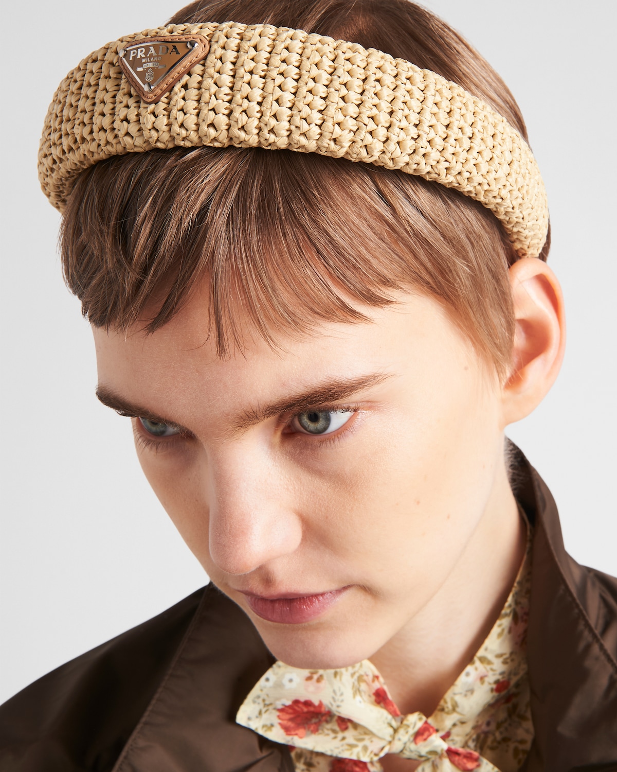 Natural Crochet Headband | PRADA