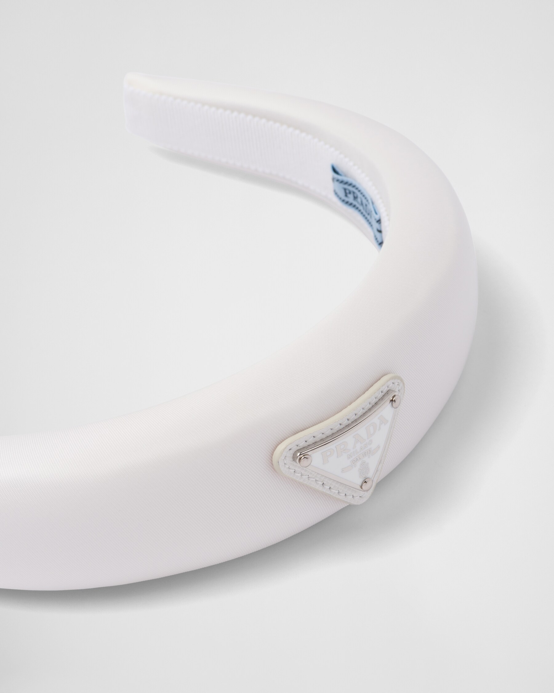 White Re-nylon Headband | PRADA
