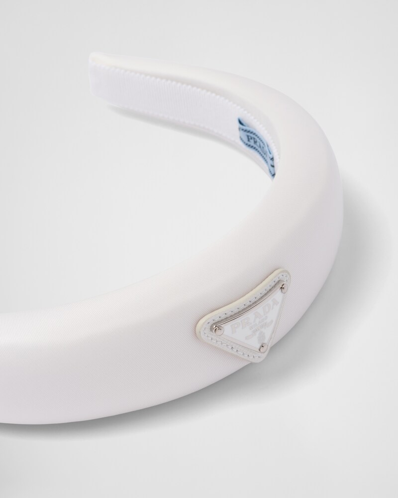 White Re-nylon Headband | PRADA