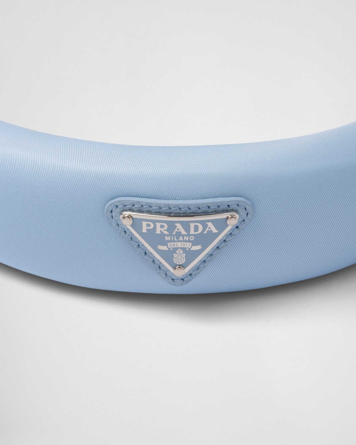 Light Blue Re-nylon Headband | PRADA