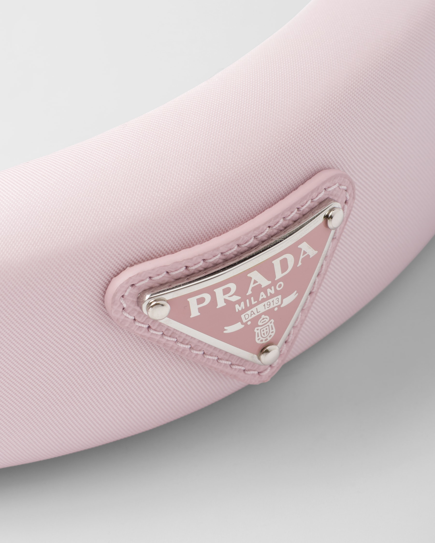 Alabaster Pink Re-nylon Headband | PRADA