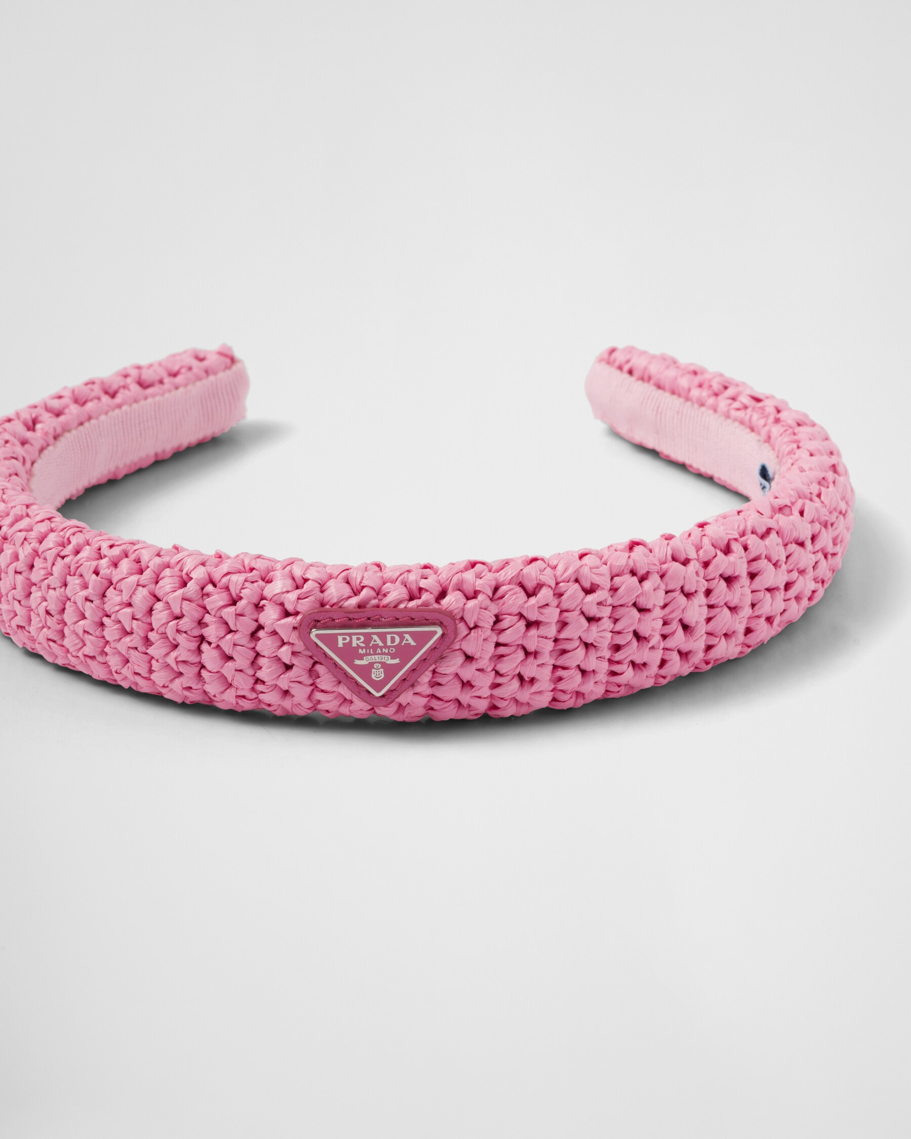 Petal Pink Crochet Headband | PRADA