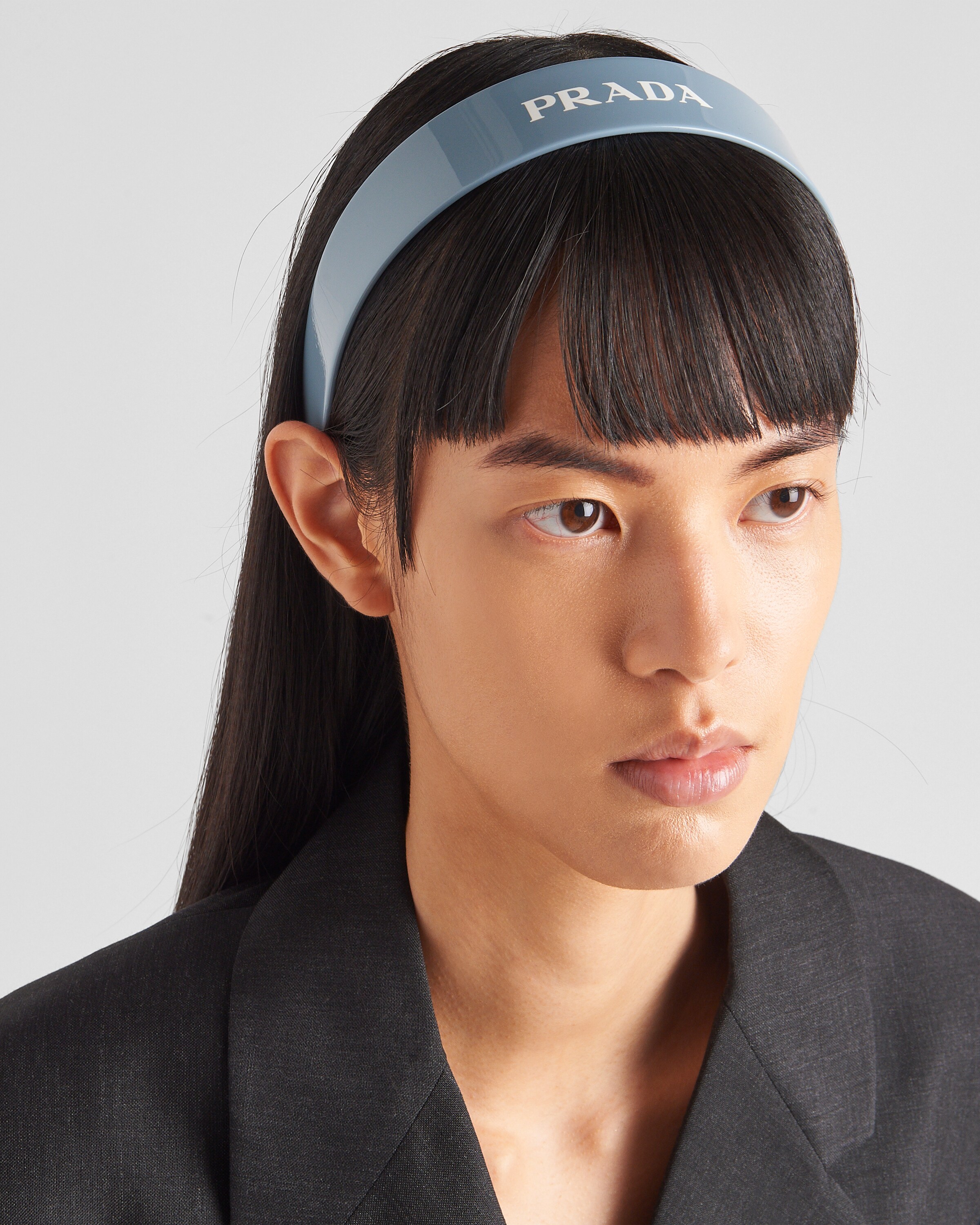 Light Blue Plexiglas headband | Prada