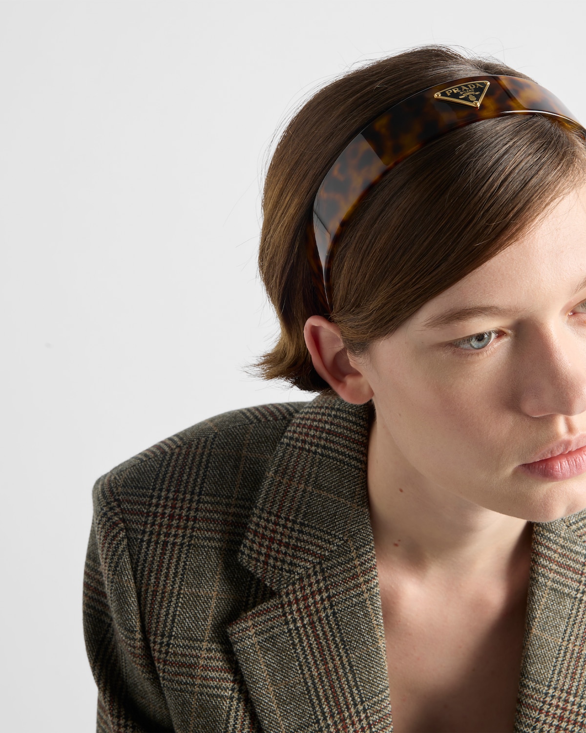 Honey/tortoiseshell Plexiglas Headband | PRADA