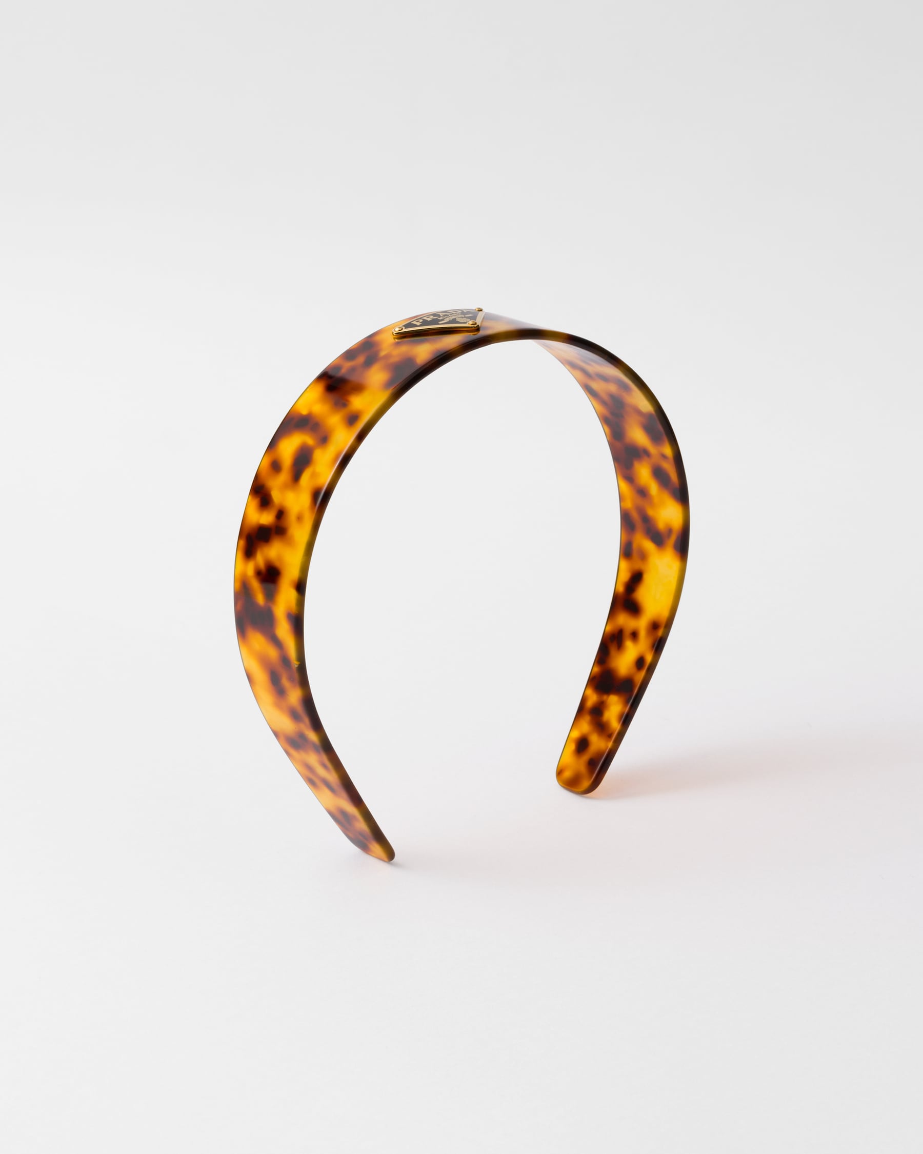 Honey/tortoiseshell Plexiglas Headband | PRADA - United States