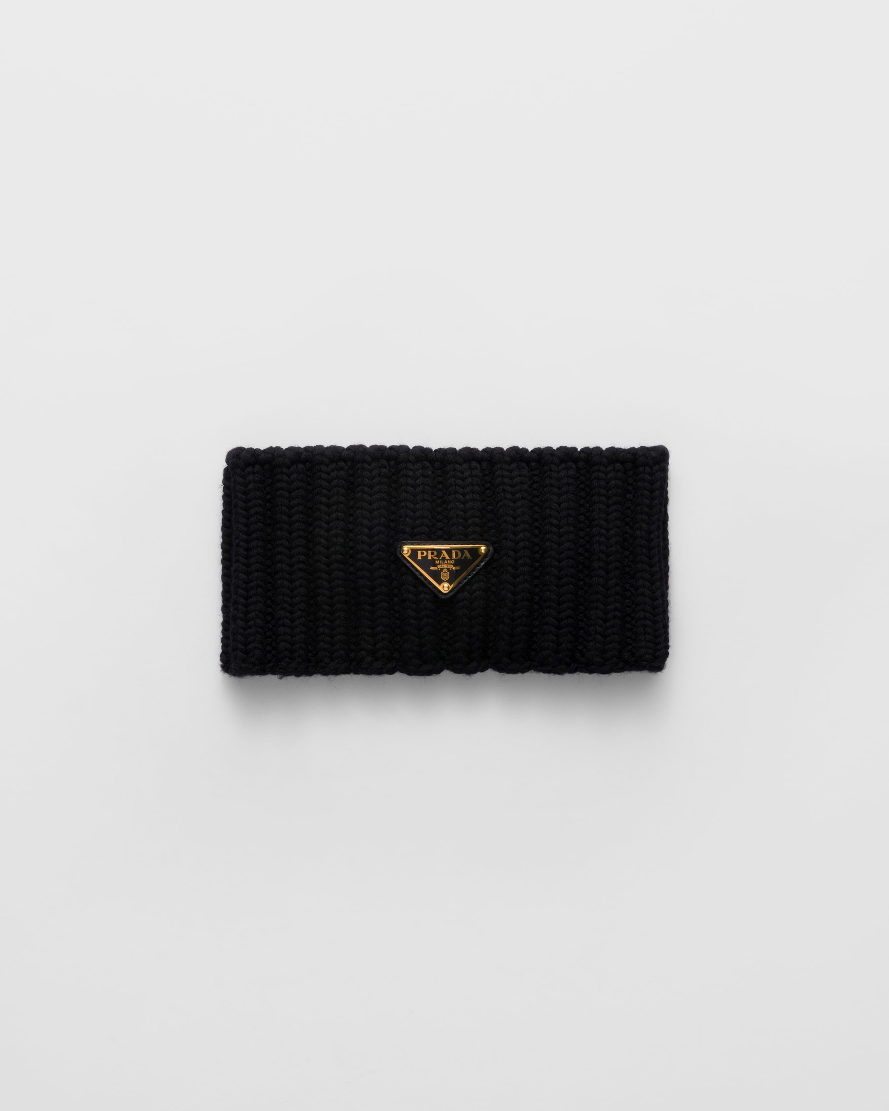 Black Wool Headband | PRADA