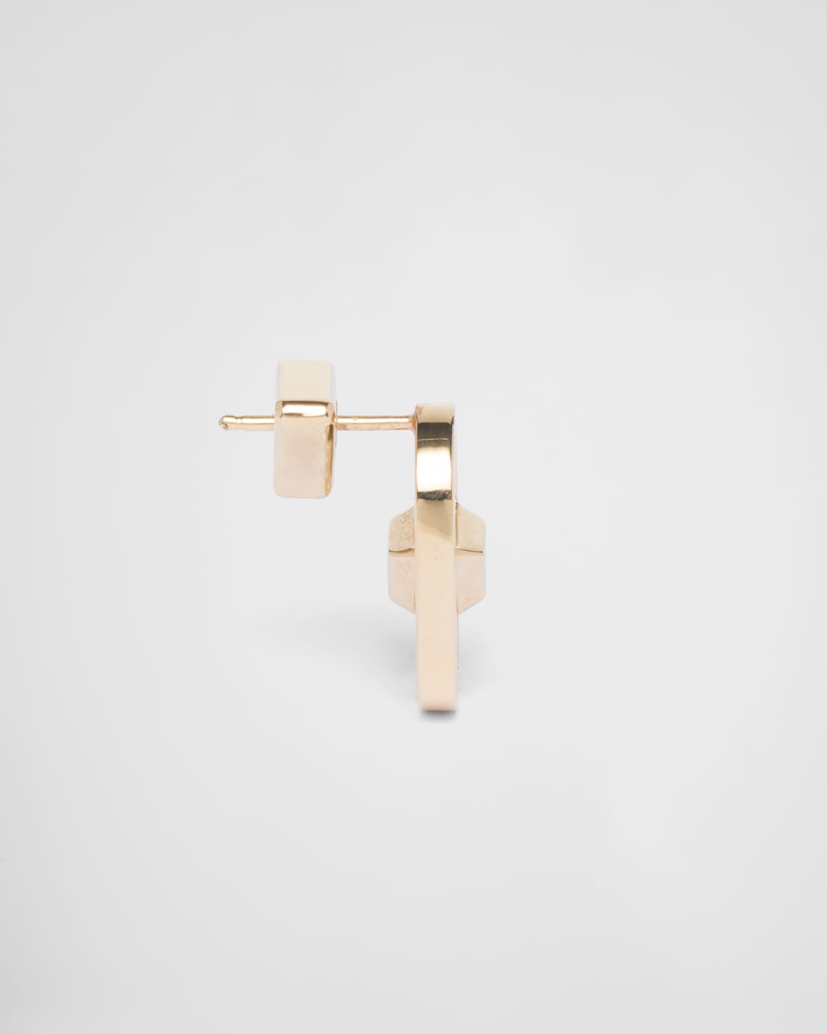 Gold Metal Earrings | PRADA