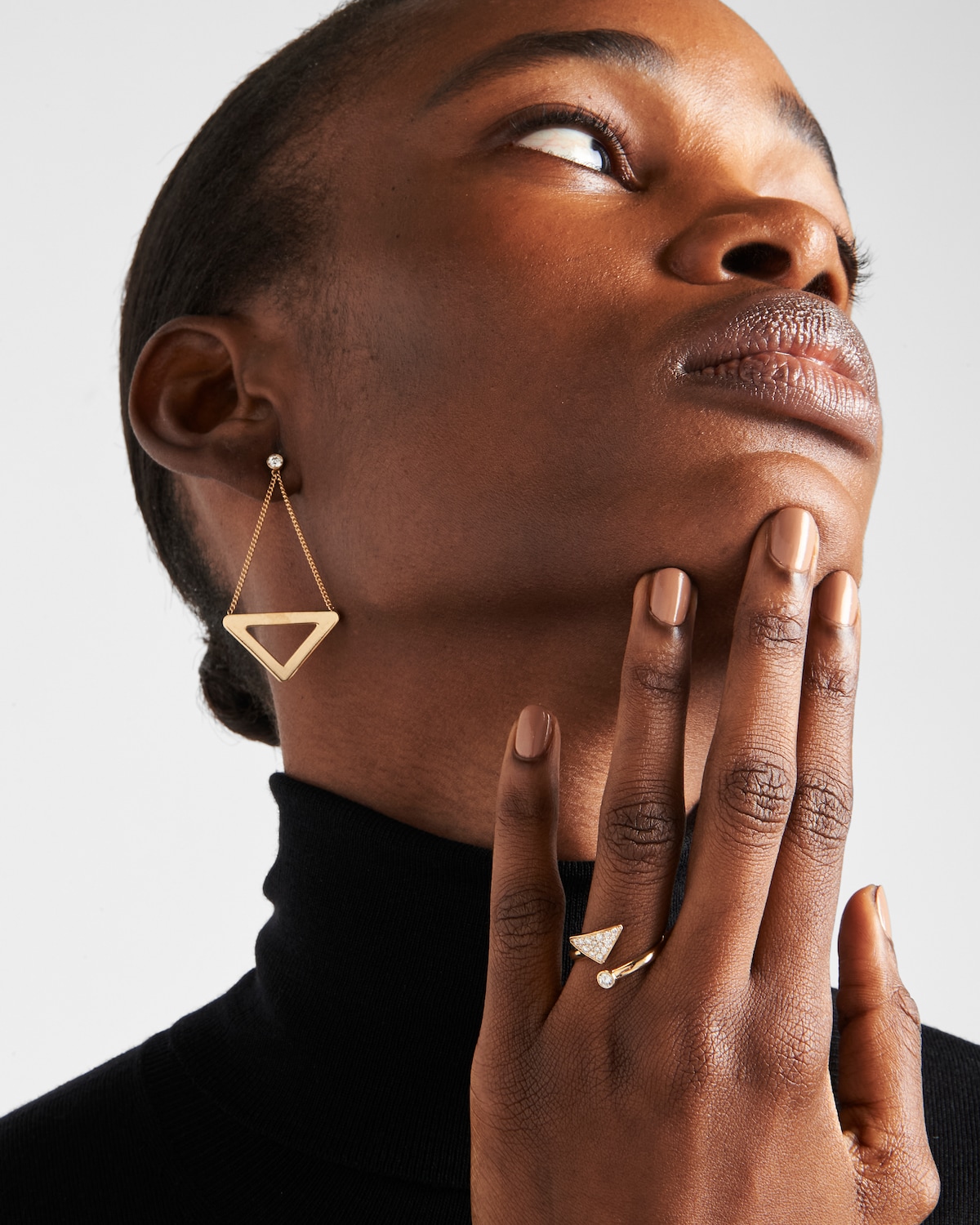 Gold/white Eternal Gold Contrarié Ring In Yellow Gold With Diamonds | PRADA