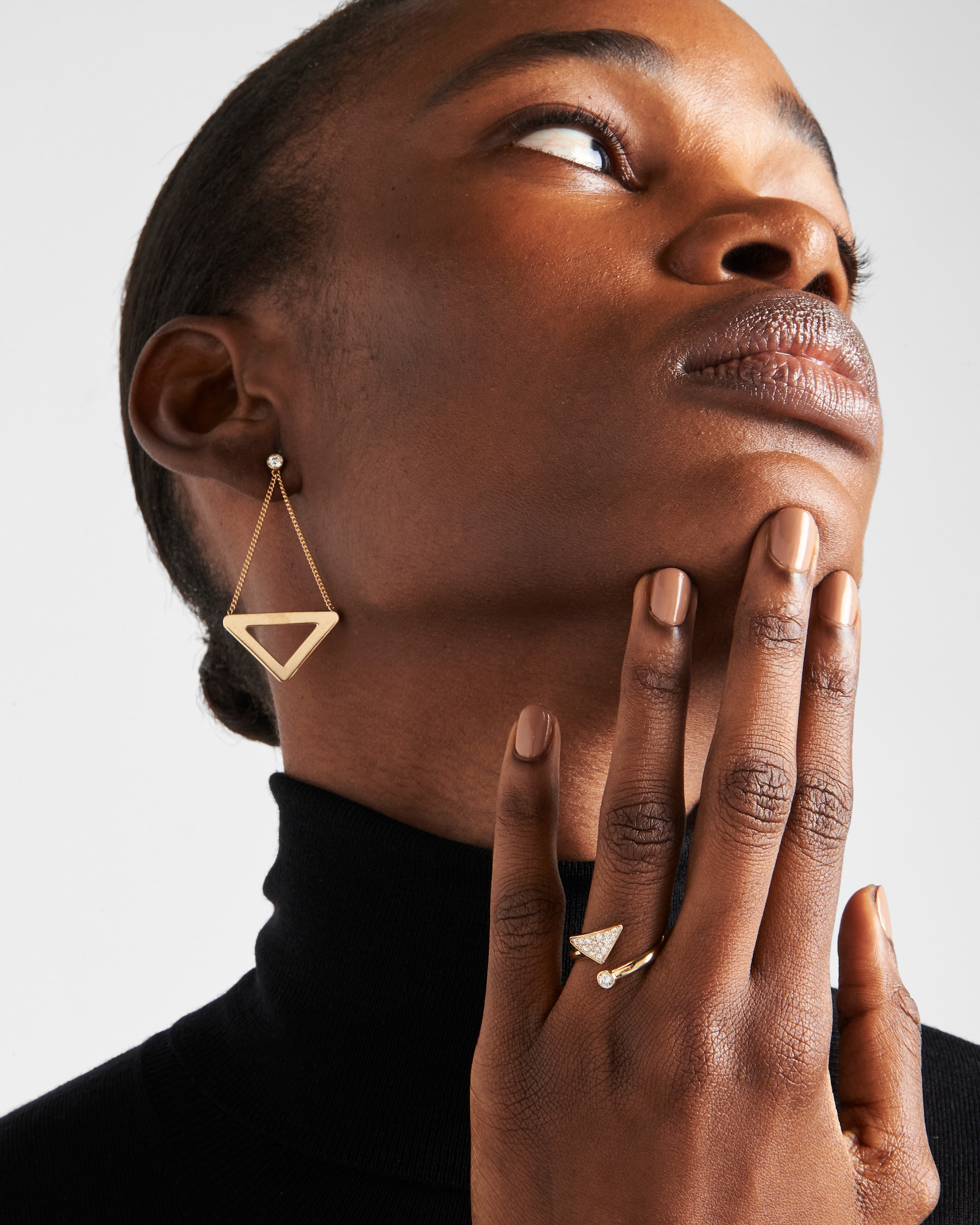 Gold/white Eternal Gold Contrarié Ring In Yellow Gold With Diamonds | PRADA