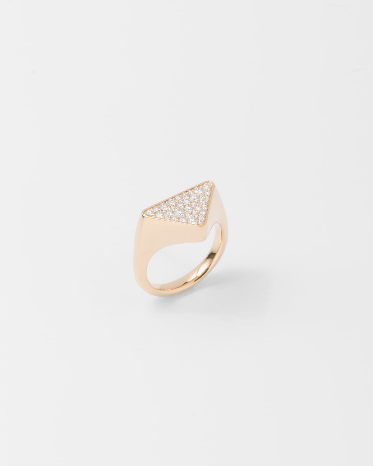 Gold/white Eternal Gold Ring In Yellow Gold With Diamonds | PRADA