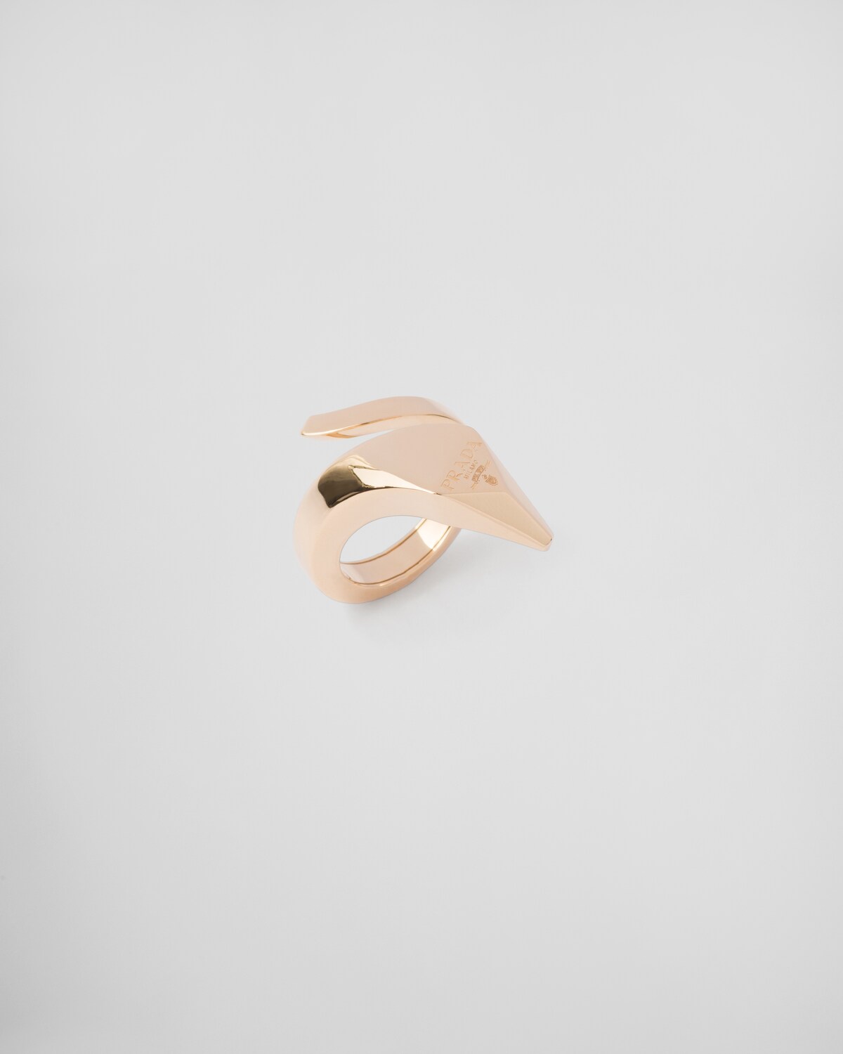 Gold Eternal Gold Snake Ring In Yellow Gold | PRADA
