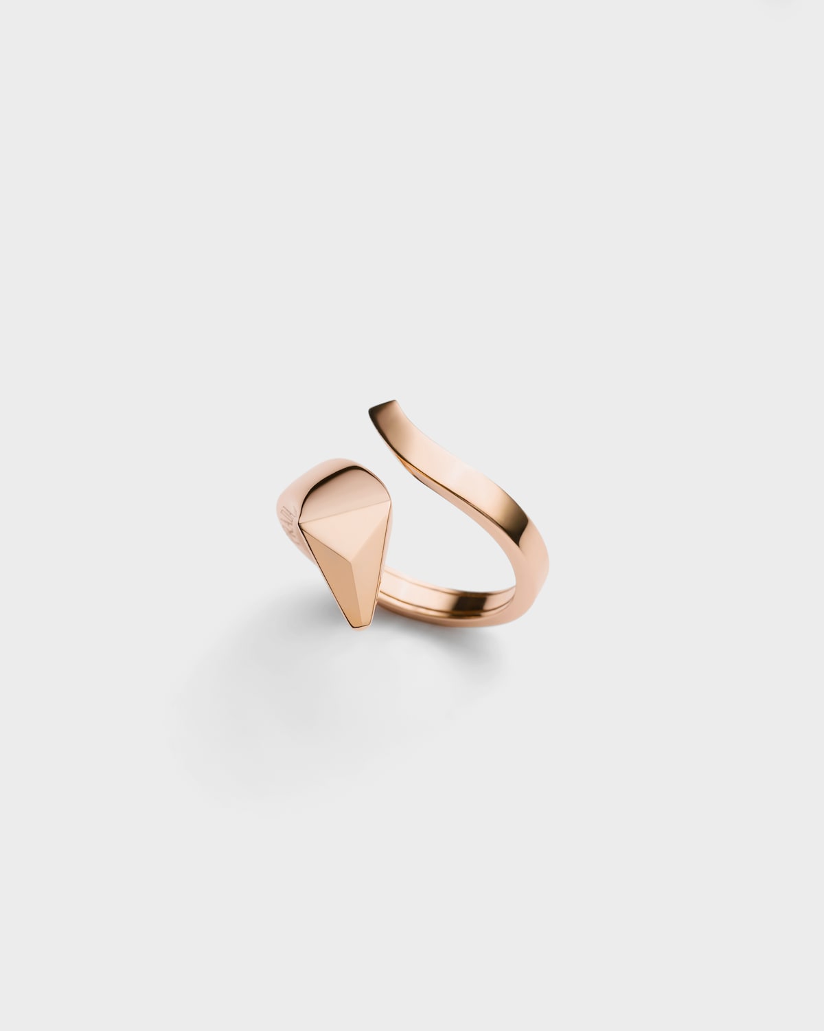 Rose Gold Eternal Gold Toi Et Moi Snake Mini Ring In Pink Gold | PRADA