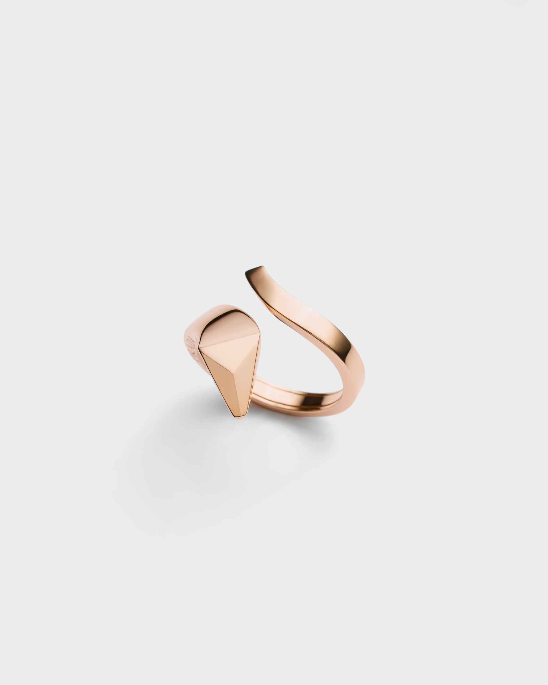Rose Gold Eternal Gold Snake Mini Ring In Rose Gold | PRADA