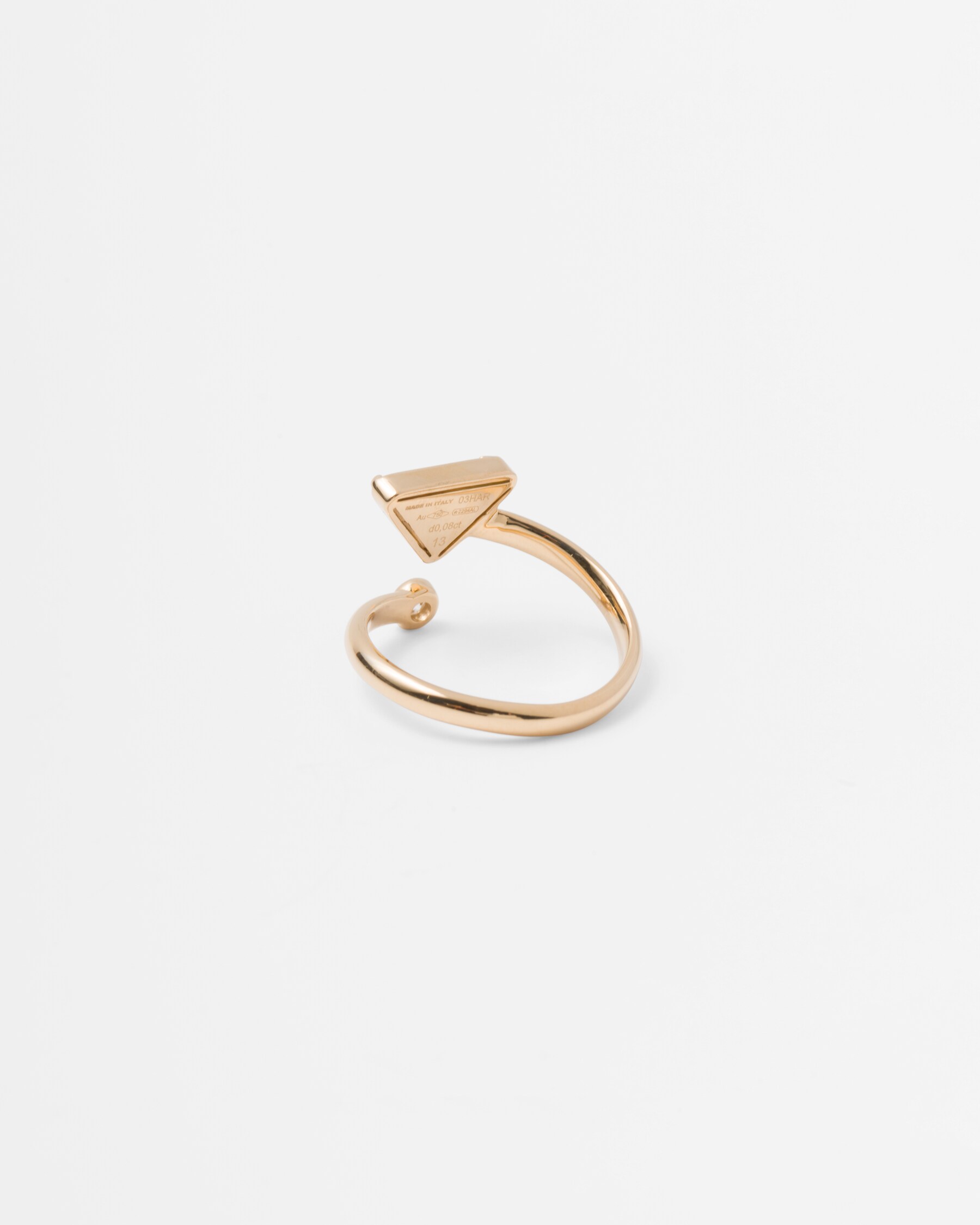 Yellow Gold/white/green Quartz Eternal Gold Contrarié Ring In Yellow ...
