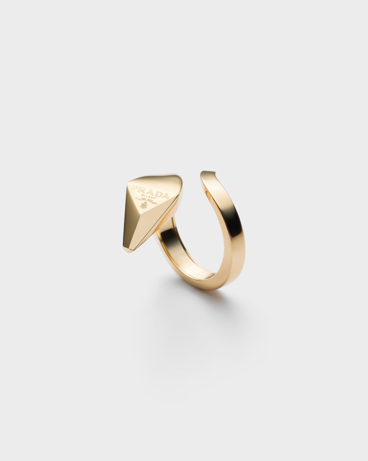 Gold Eternal Gold Snake Ring In Yellow Gold | PRADA