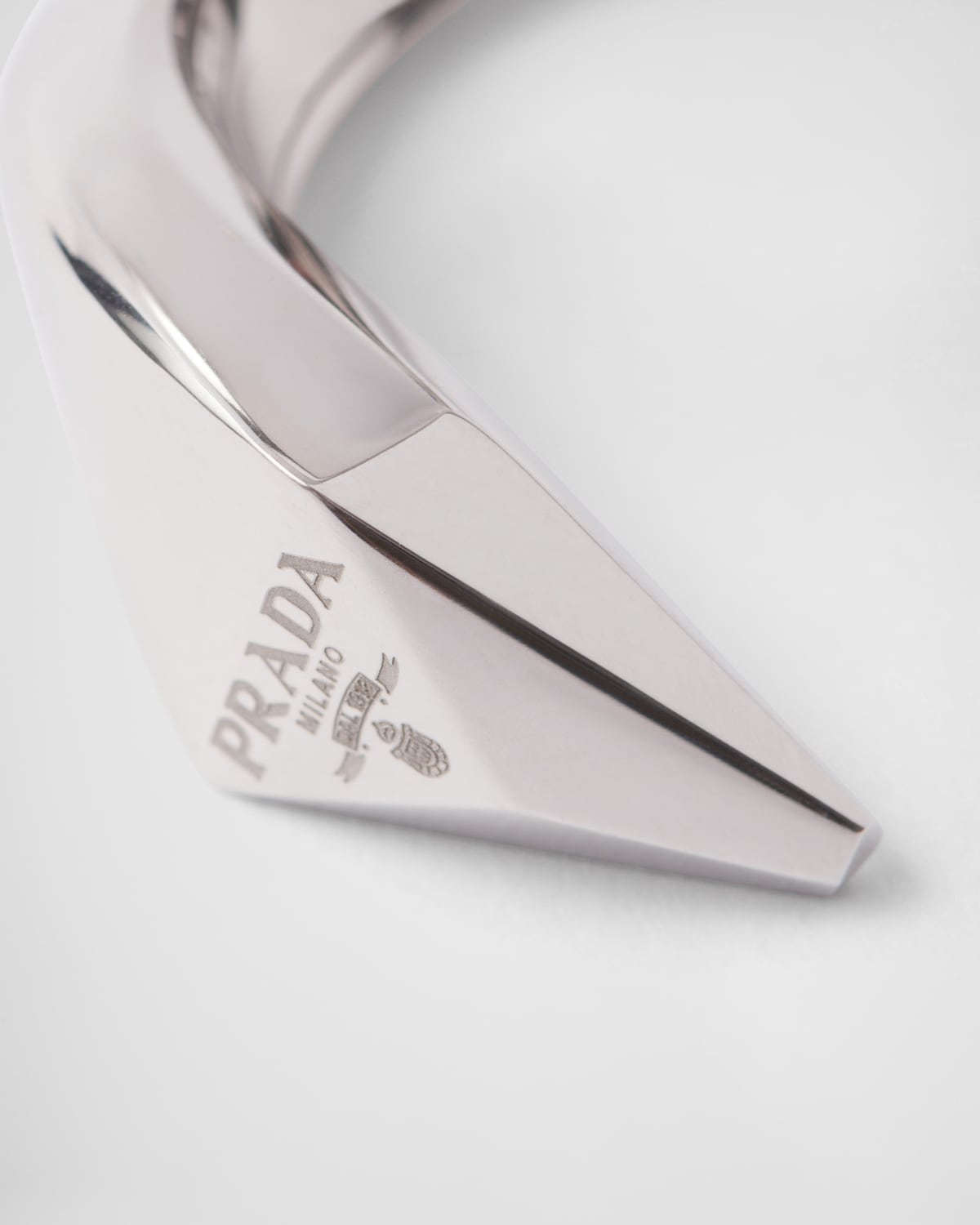 White Gold Eternal Gold Toi Et Moi Snake Ring In White Gold | PRADA