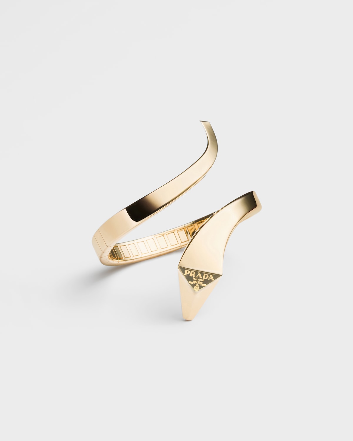 Gold Eternal Gold Snake Bracelet In Yellow Gold | PRADA