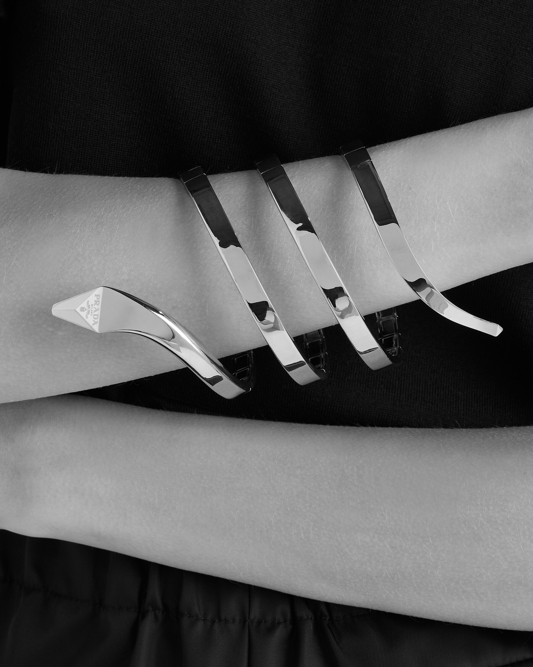 Gold Eternal Gold Multi-coil Snake Bracelet In Yellow Gold | PRADA