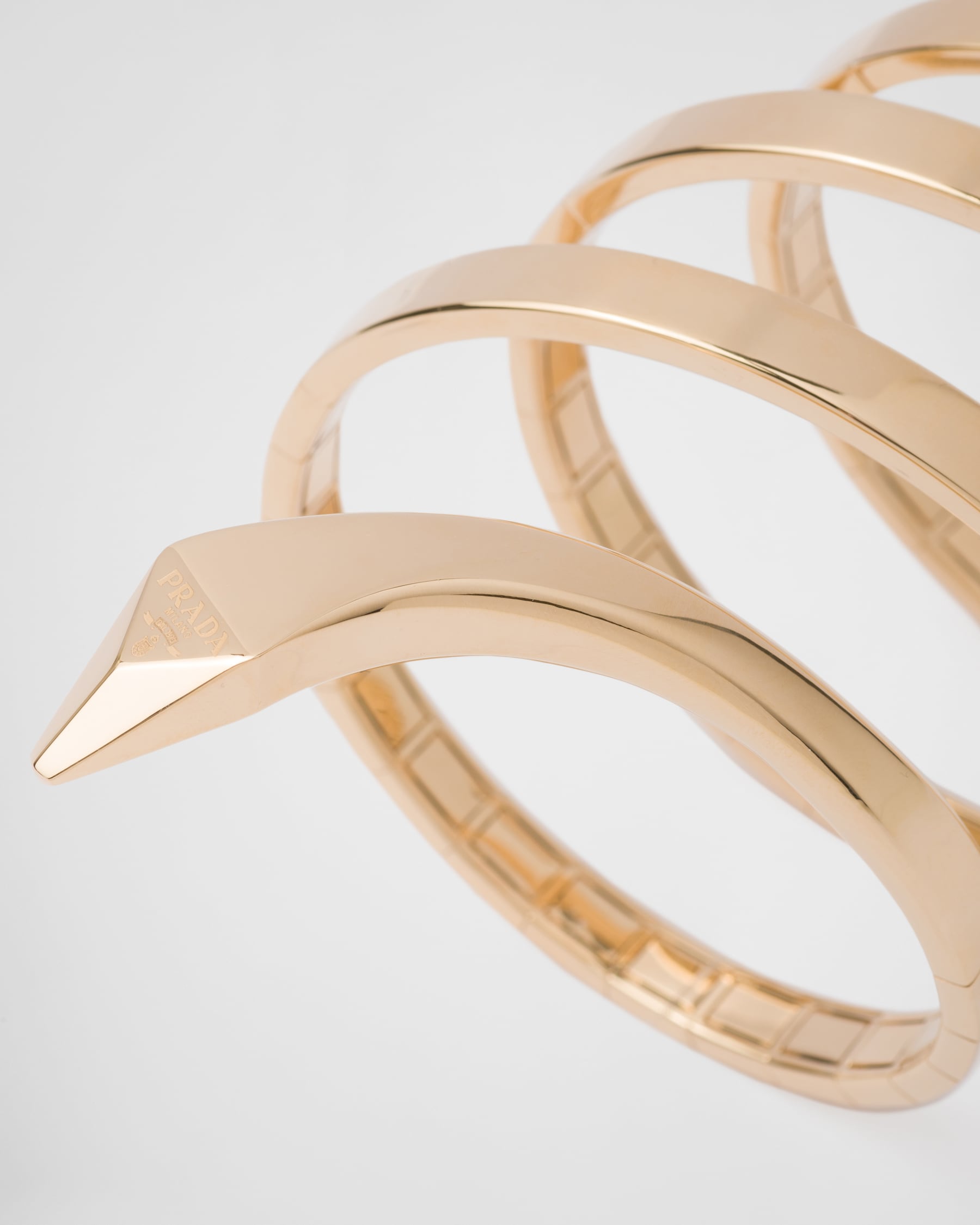 Gold Eternal Gold Multi-coil Snake Bracelet In Yellow Gold | PRADA