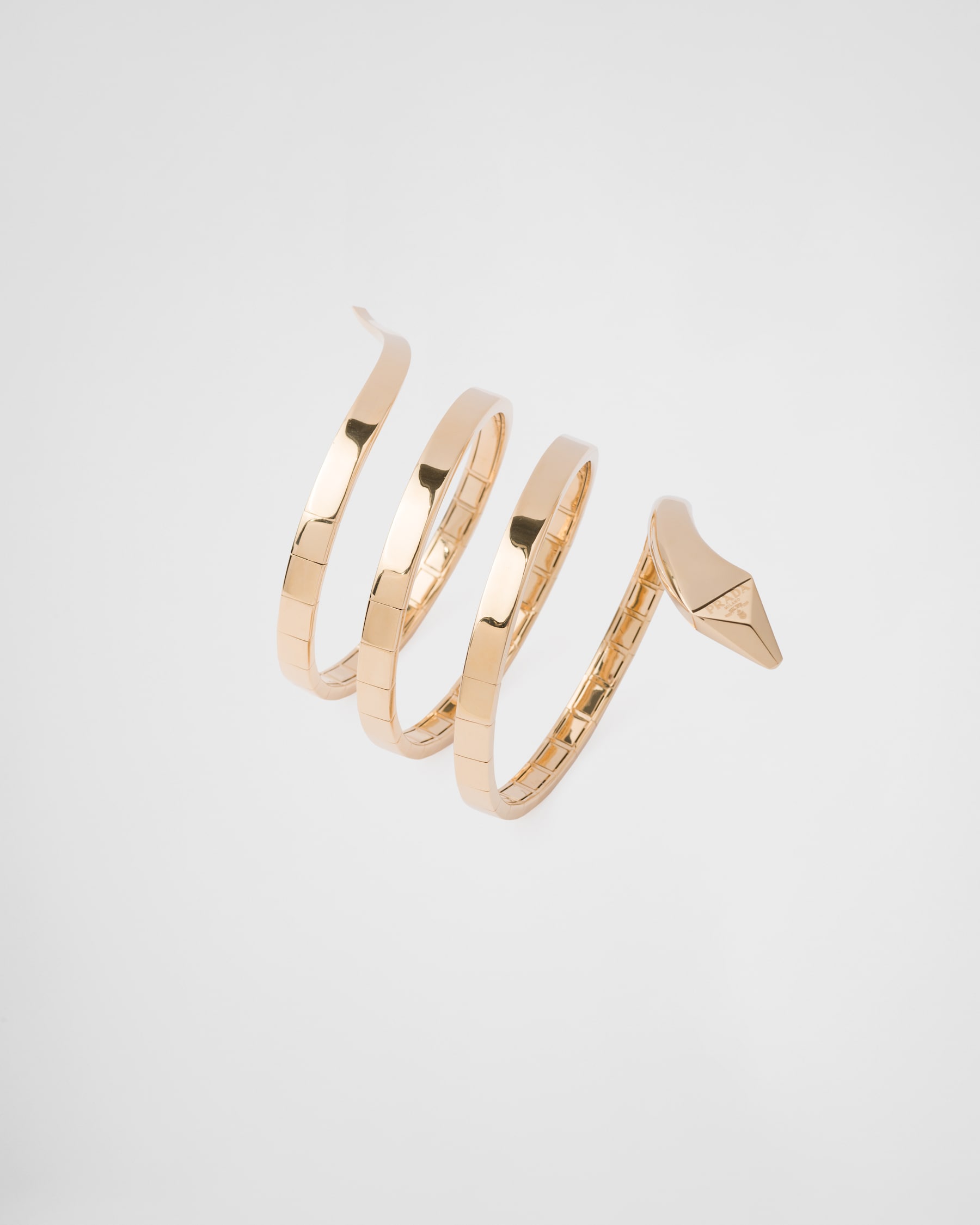 Gold Eternal Gold Multi-coil Snake Bracelet In Yellow Gold | PRADA