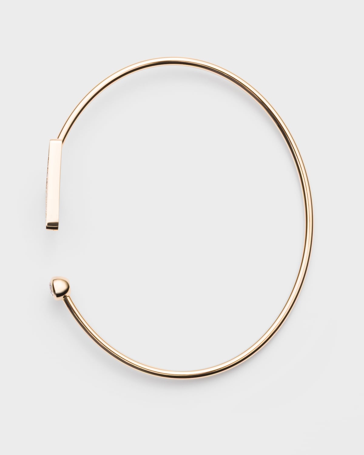 Gold/white Eternal Gold Bangle Bracelet In Yellow Gold With Diamonds ...