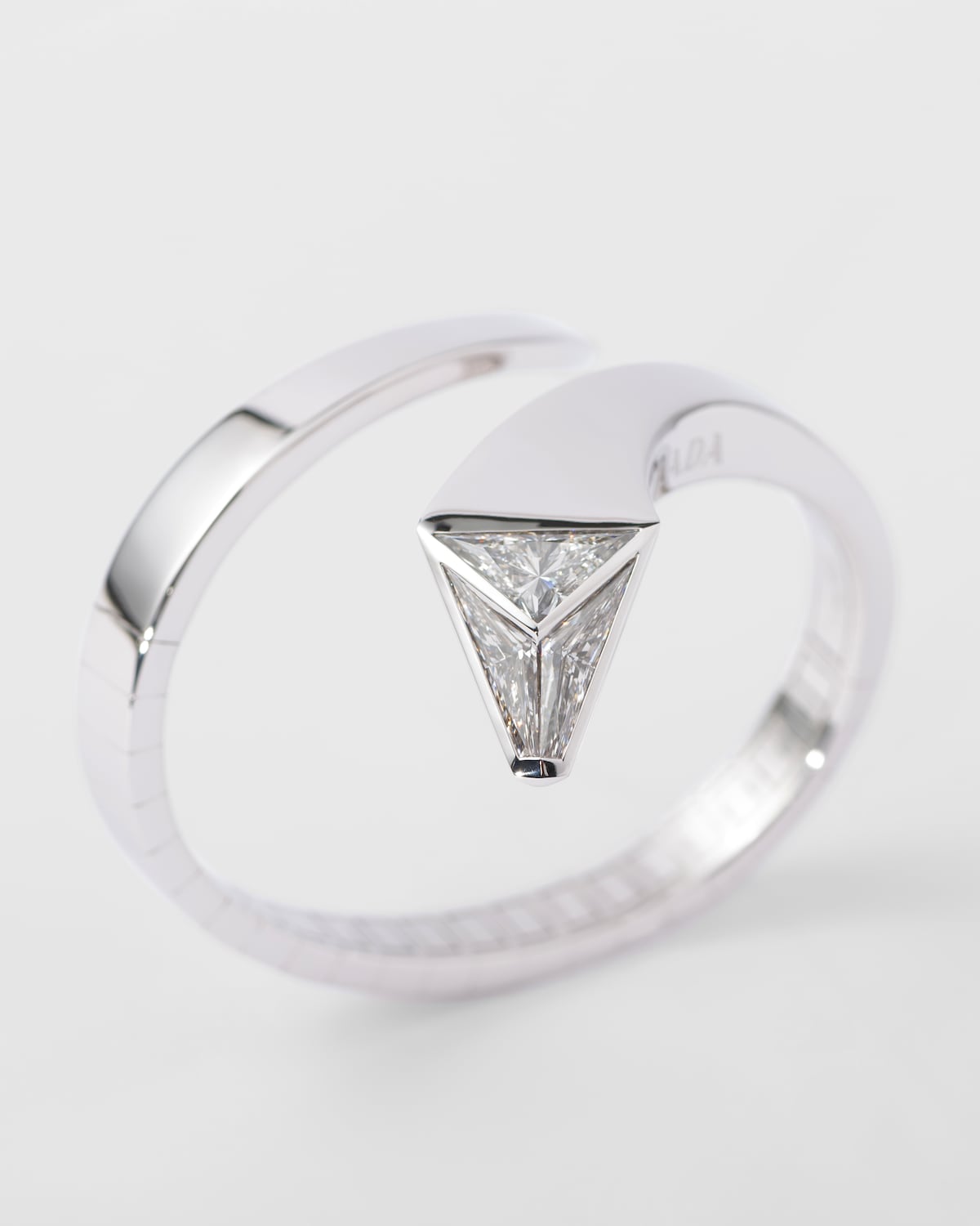 White Gold/ White Eternal Gold Snake Bracelet In White Gold And ...