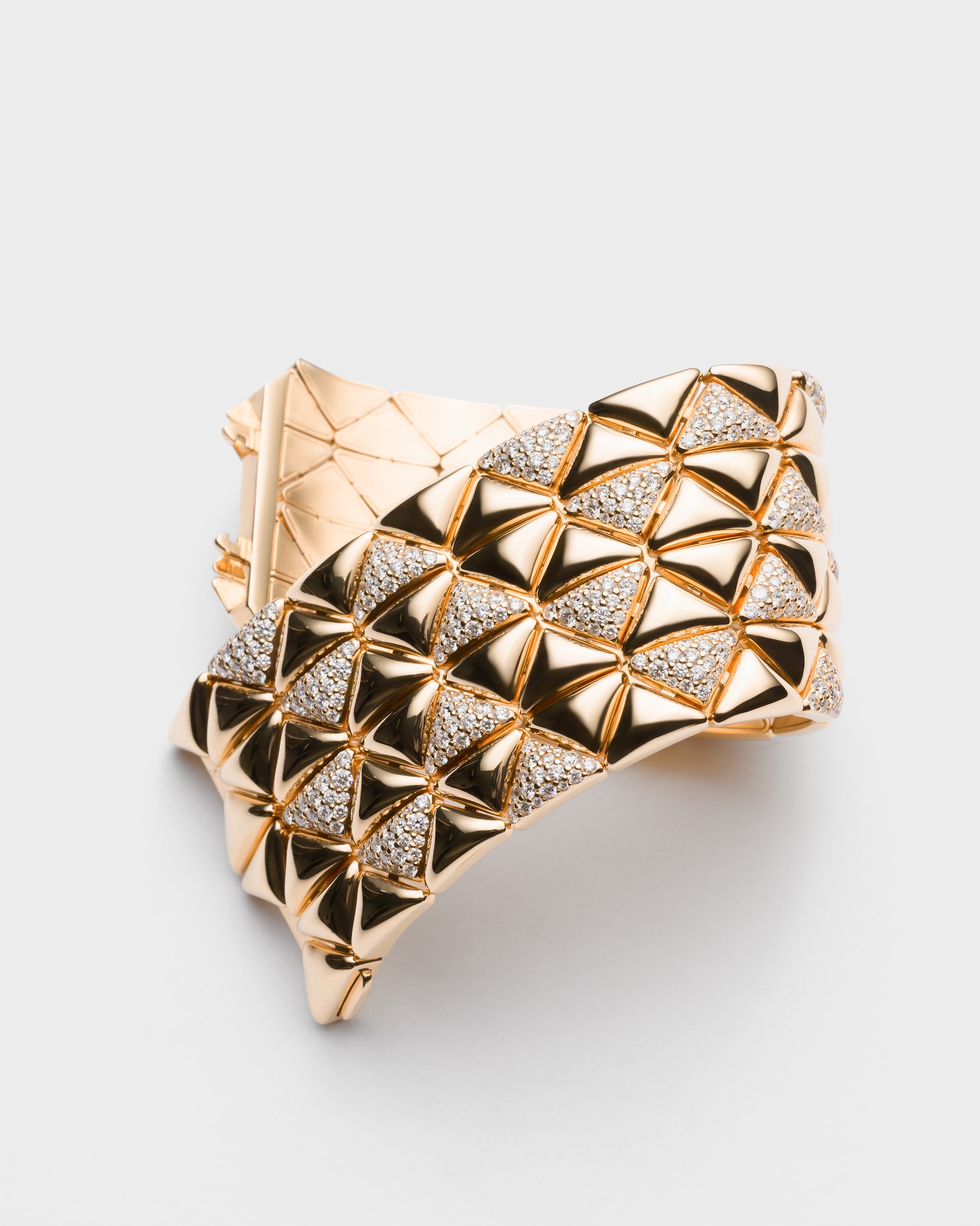 Gold/white Eternal Gold Bracelet - Yellow Gold And Diamonds | PRADA