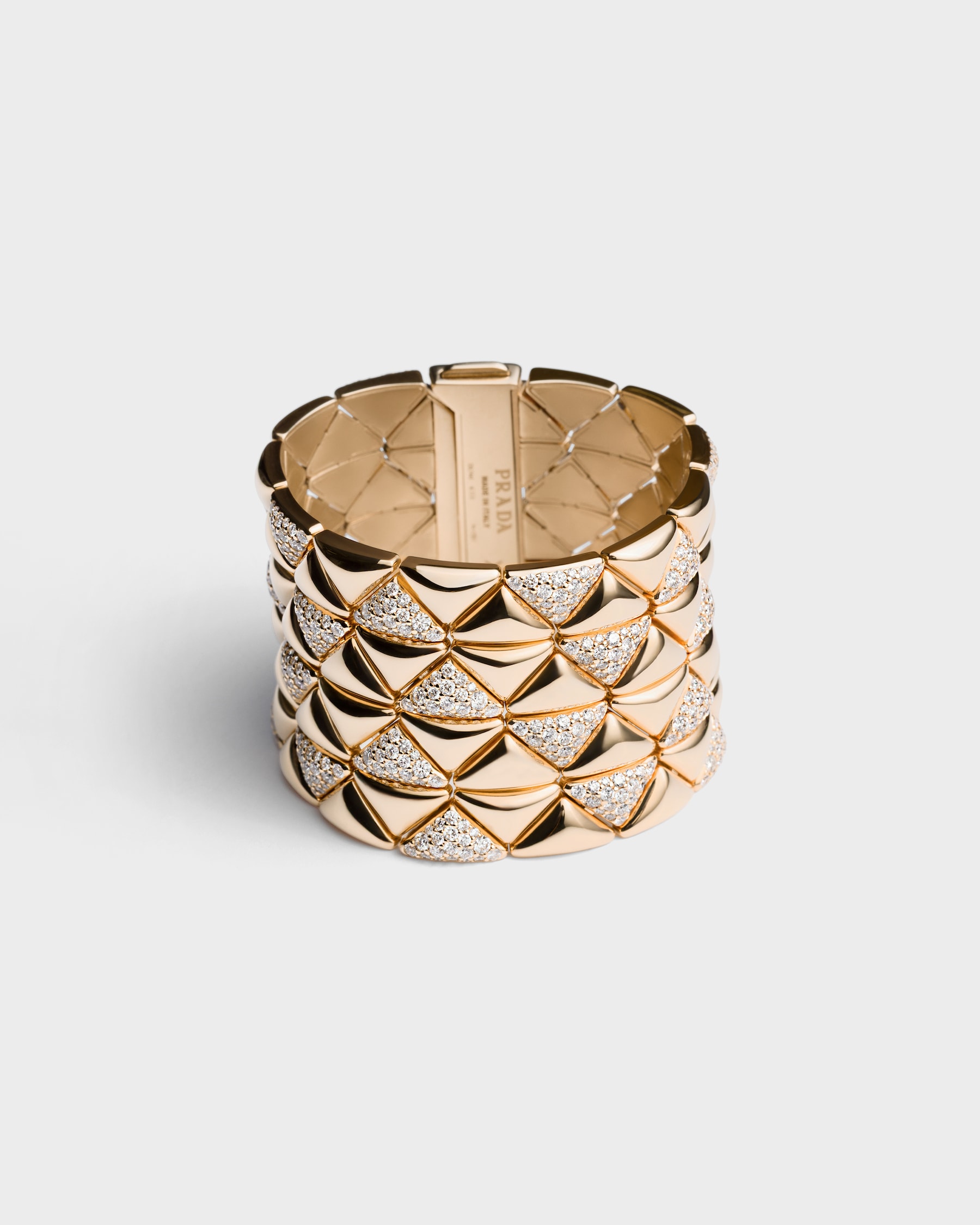 Gold/white Eternal Gold Bracelet - Yellow Gold And Diamonds | PRADA