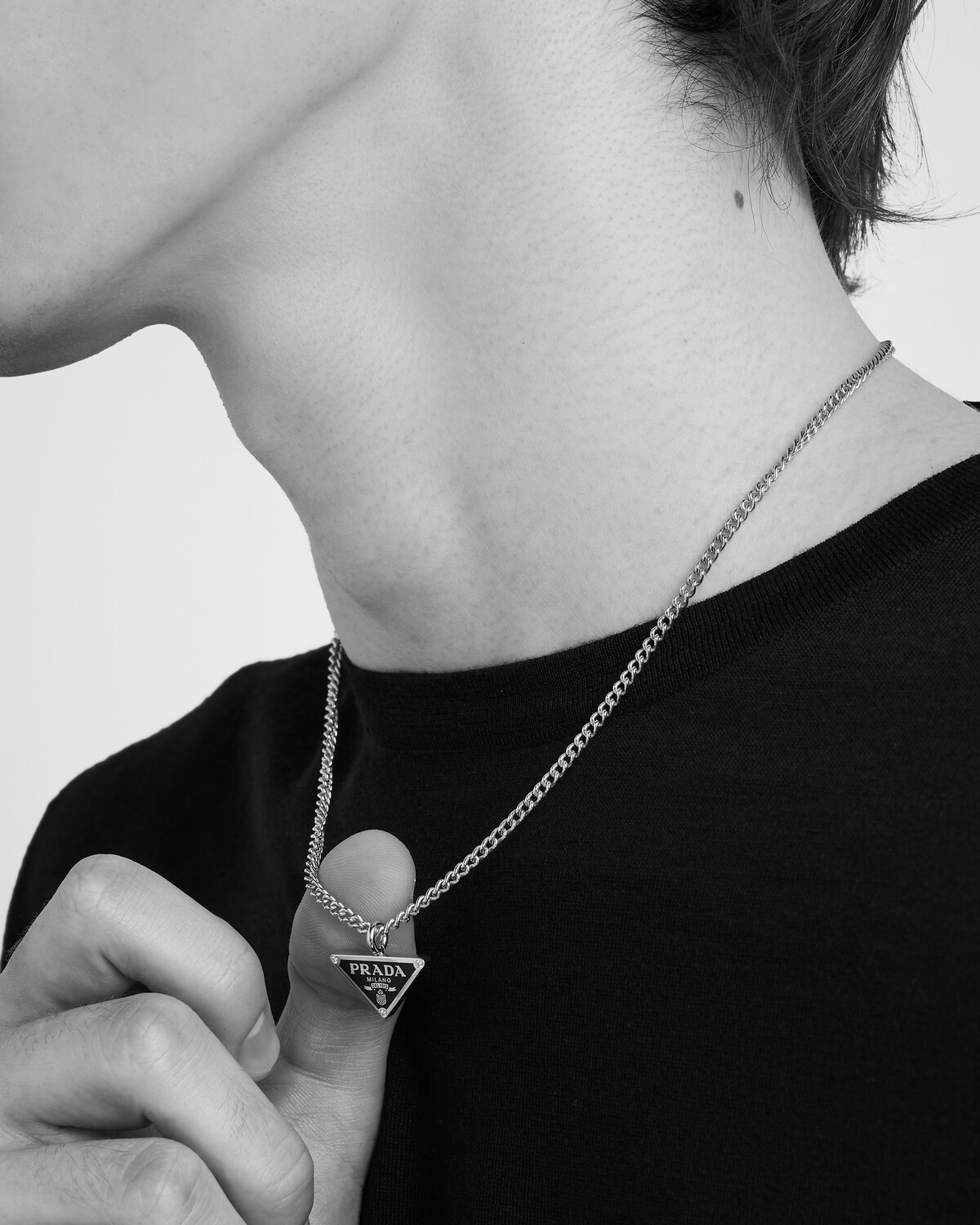 Gold/black/white Eternal Gold Pendant Necklace In Yellow Gold With ...