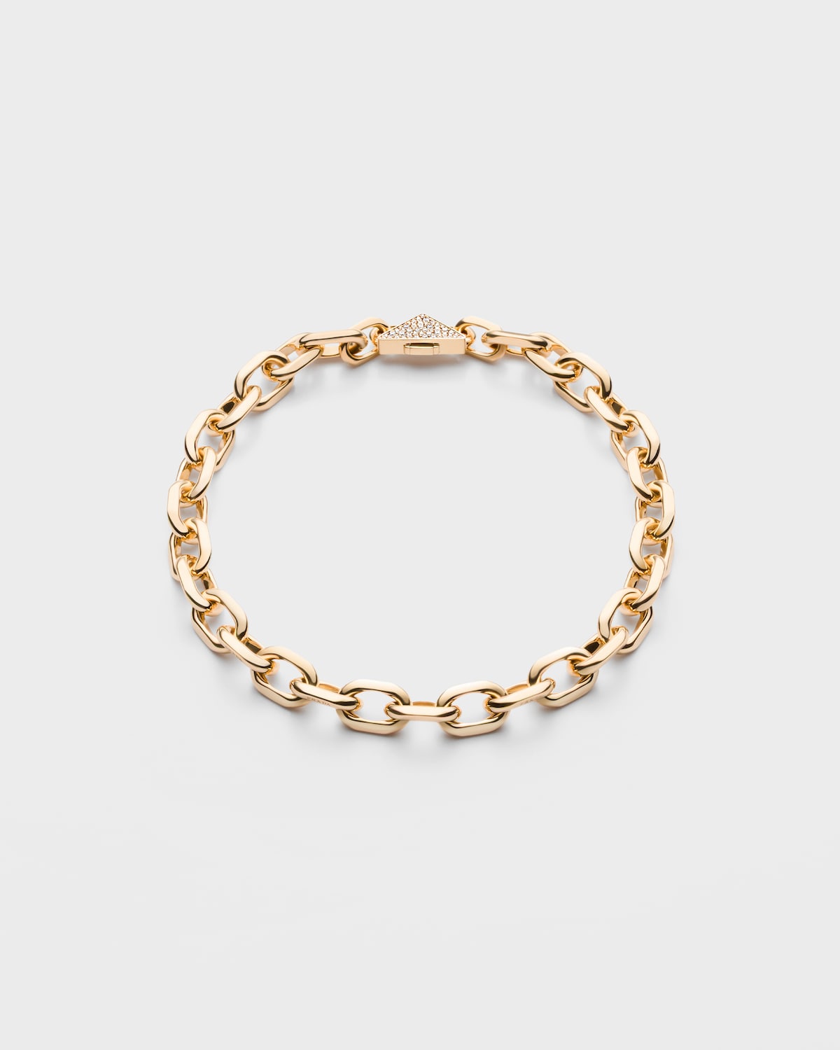 Gold/white Eternal Gold Chain Necklace In Yellow Gold With Diamonds | PRADA