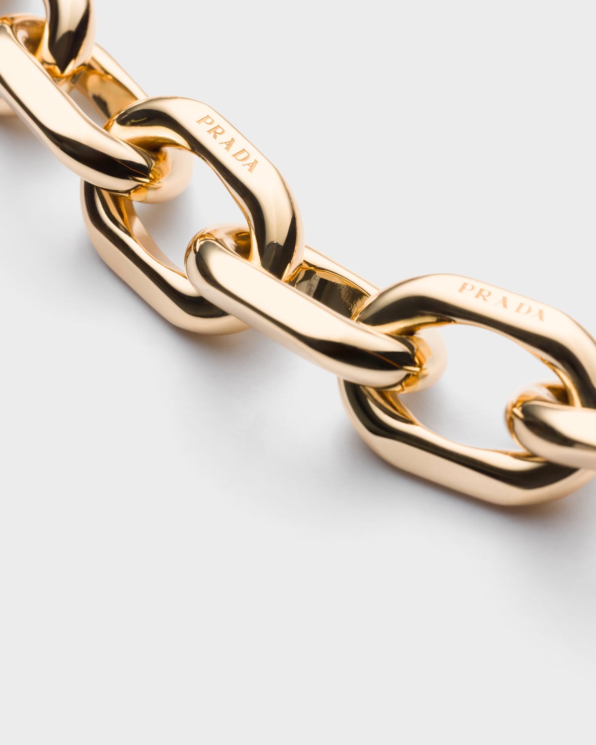 Gold/white Eternal Gold Chain Necklace In Yellow Gold With Diamonds | PRADA