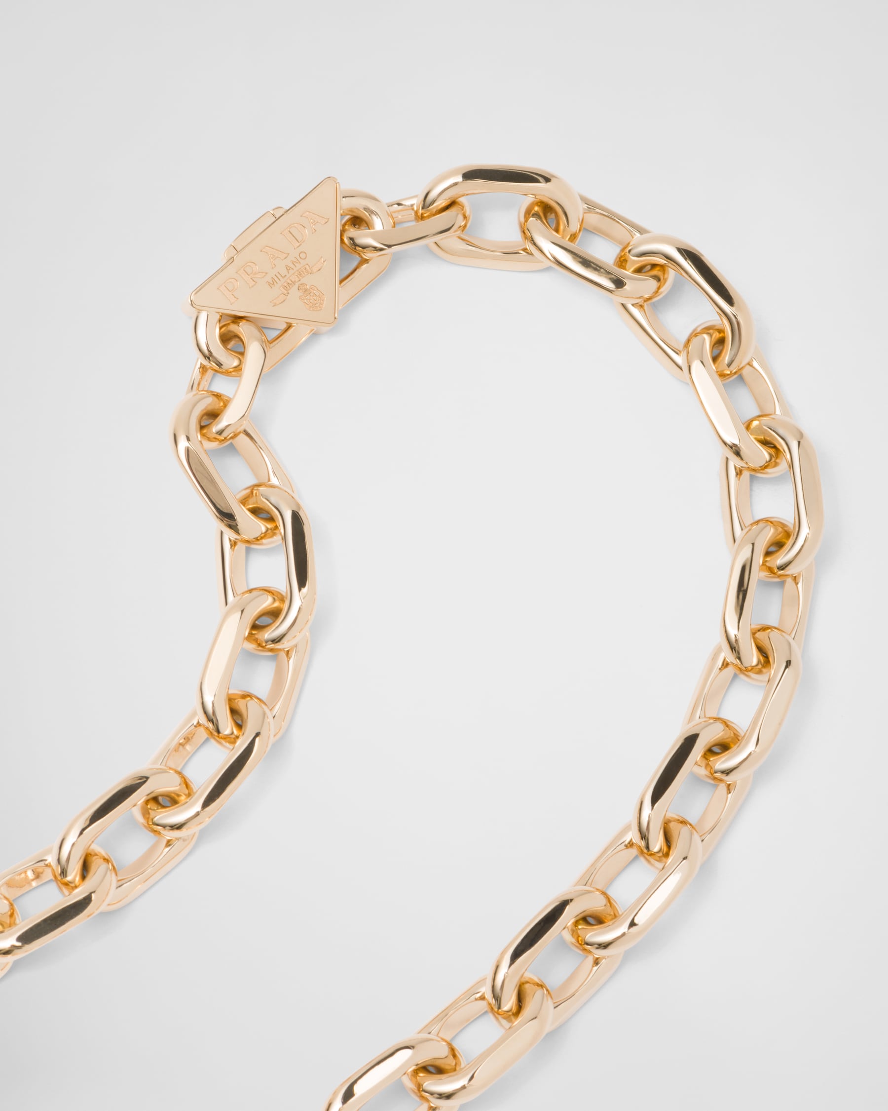 Gold/white Eternal Gold Chain Necklace In Yellow Gold With Diamonds | PRADA