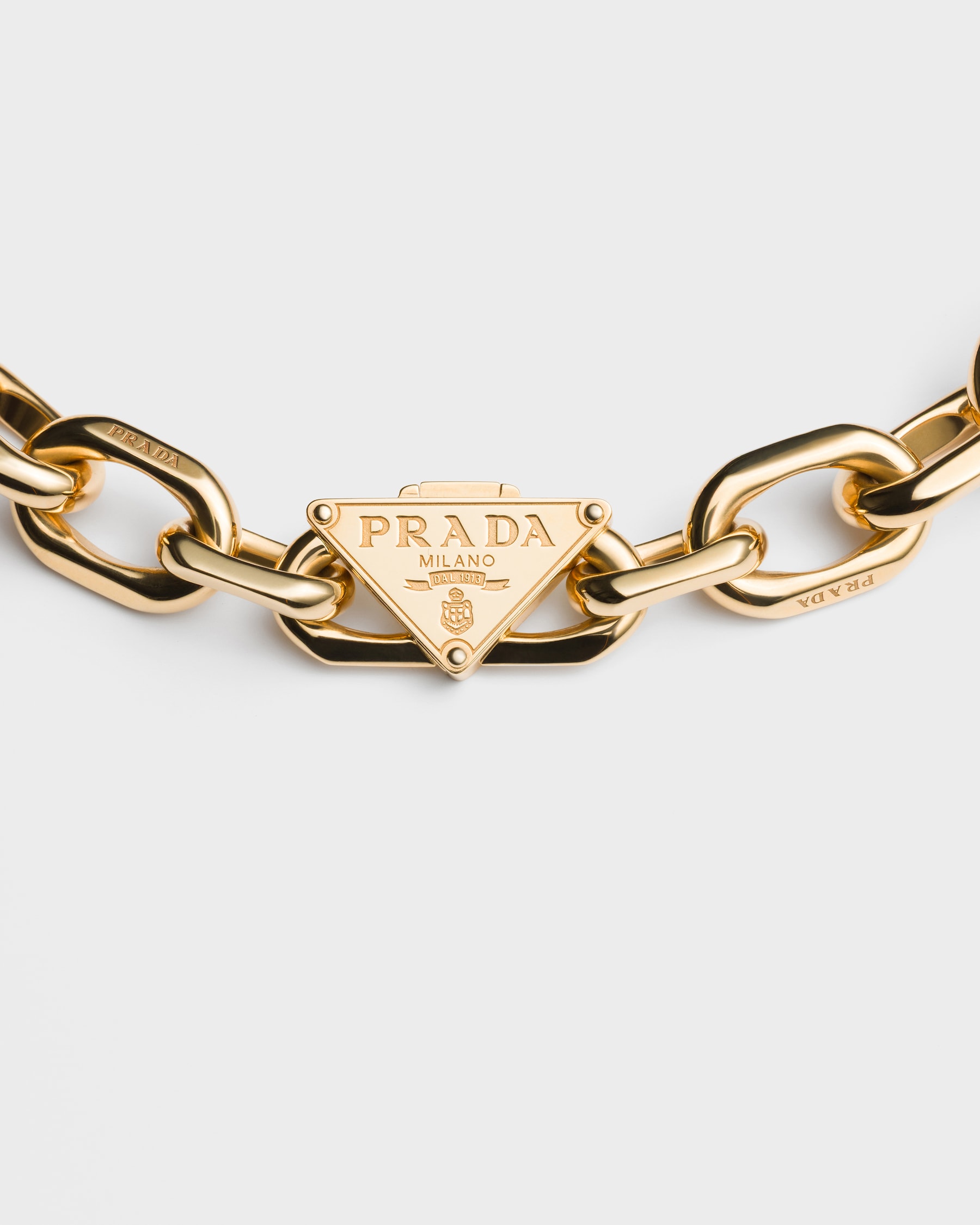 Gold Eternal Gold Chain Necklace In Yellow Gold | PRADA